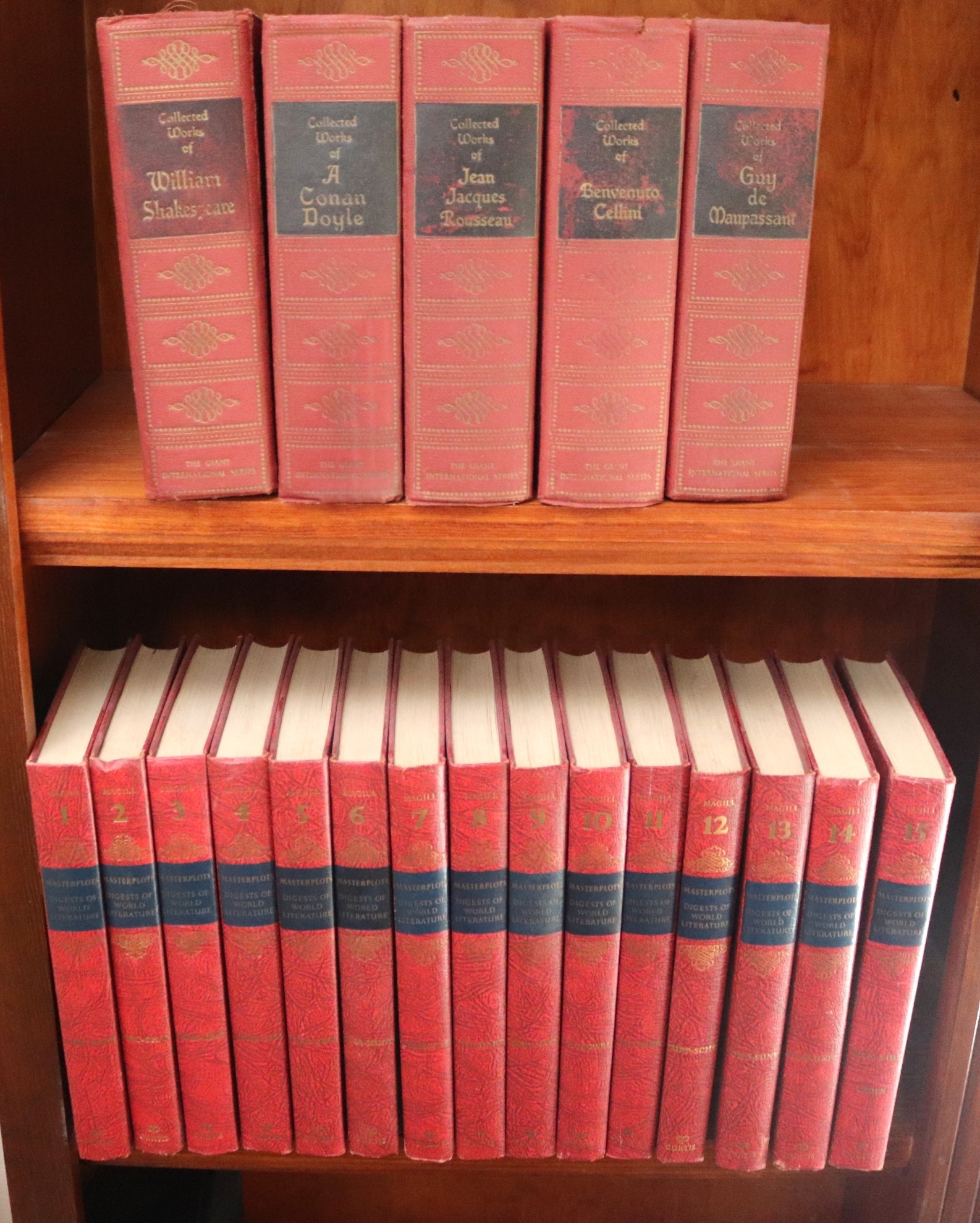 William Shakespeare, A Conan Doyle, Jean Jacques Rousseau, Benvenuto ...