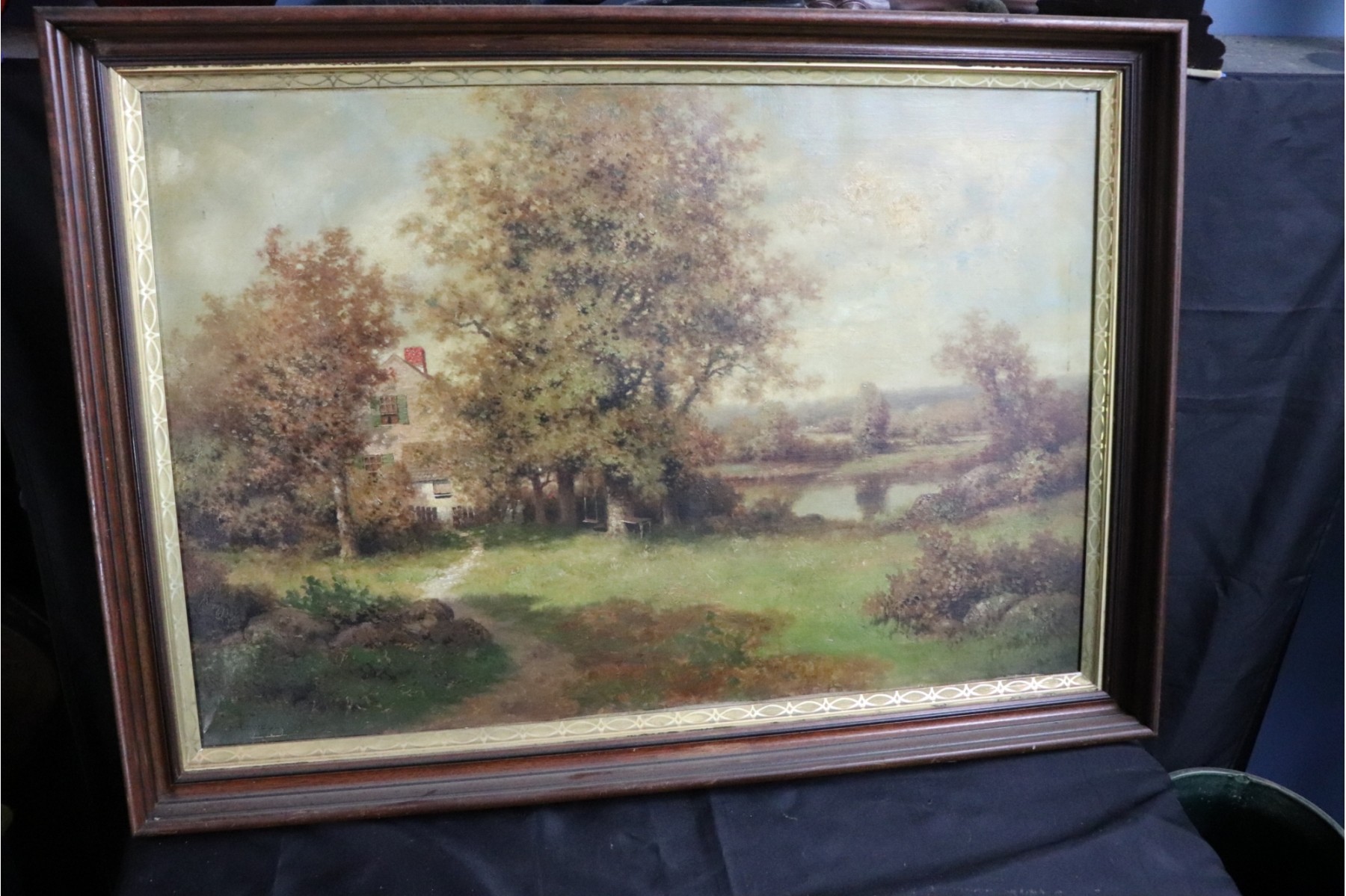 Oil Landscape Painting On Canvas - MH Lowell #14514 | Auctionninja.com
