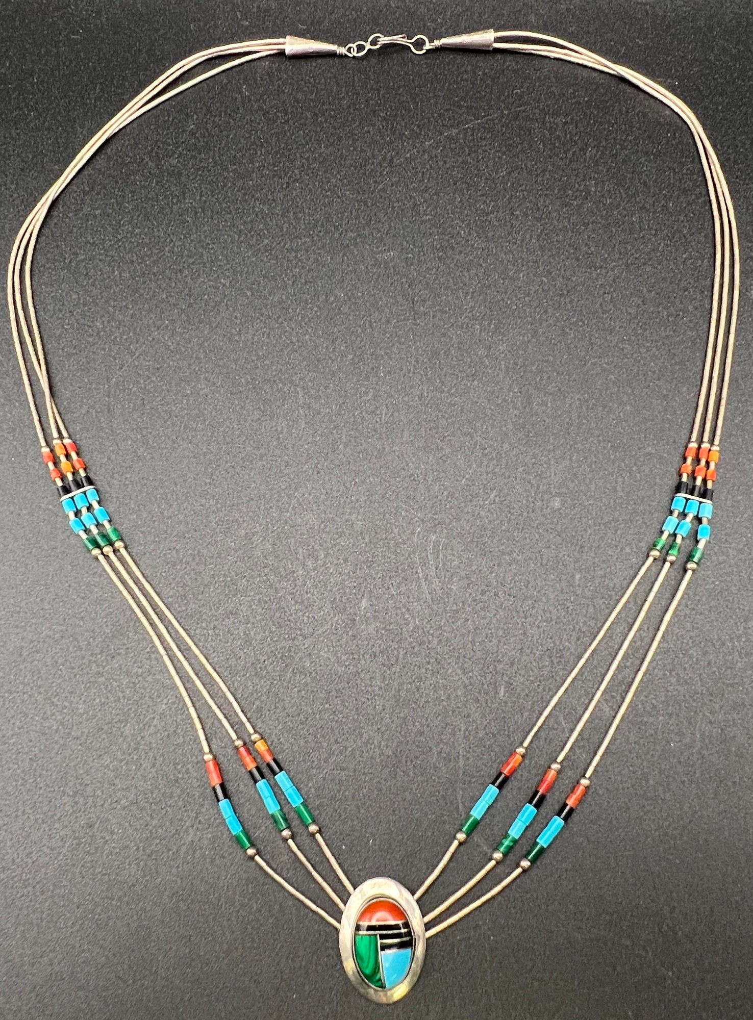 Sterling Silver Native American Liquid Silver Turquoise, Coral ...