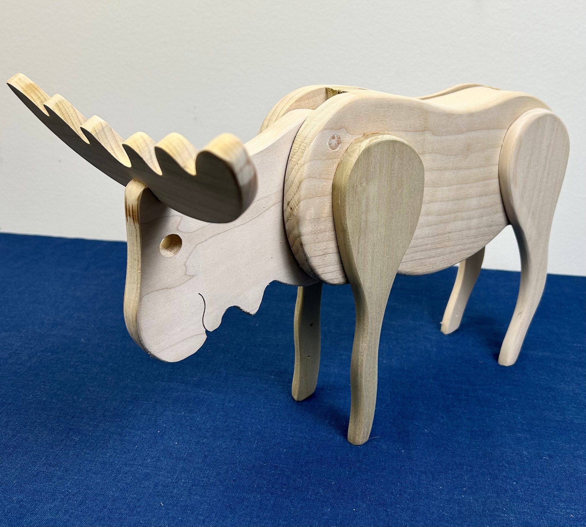Unfinished Natural Wood Poop Moose By Unique Concepts Inc. #19186 ...