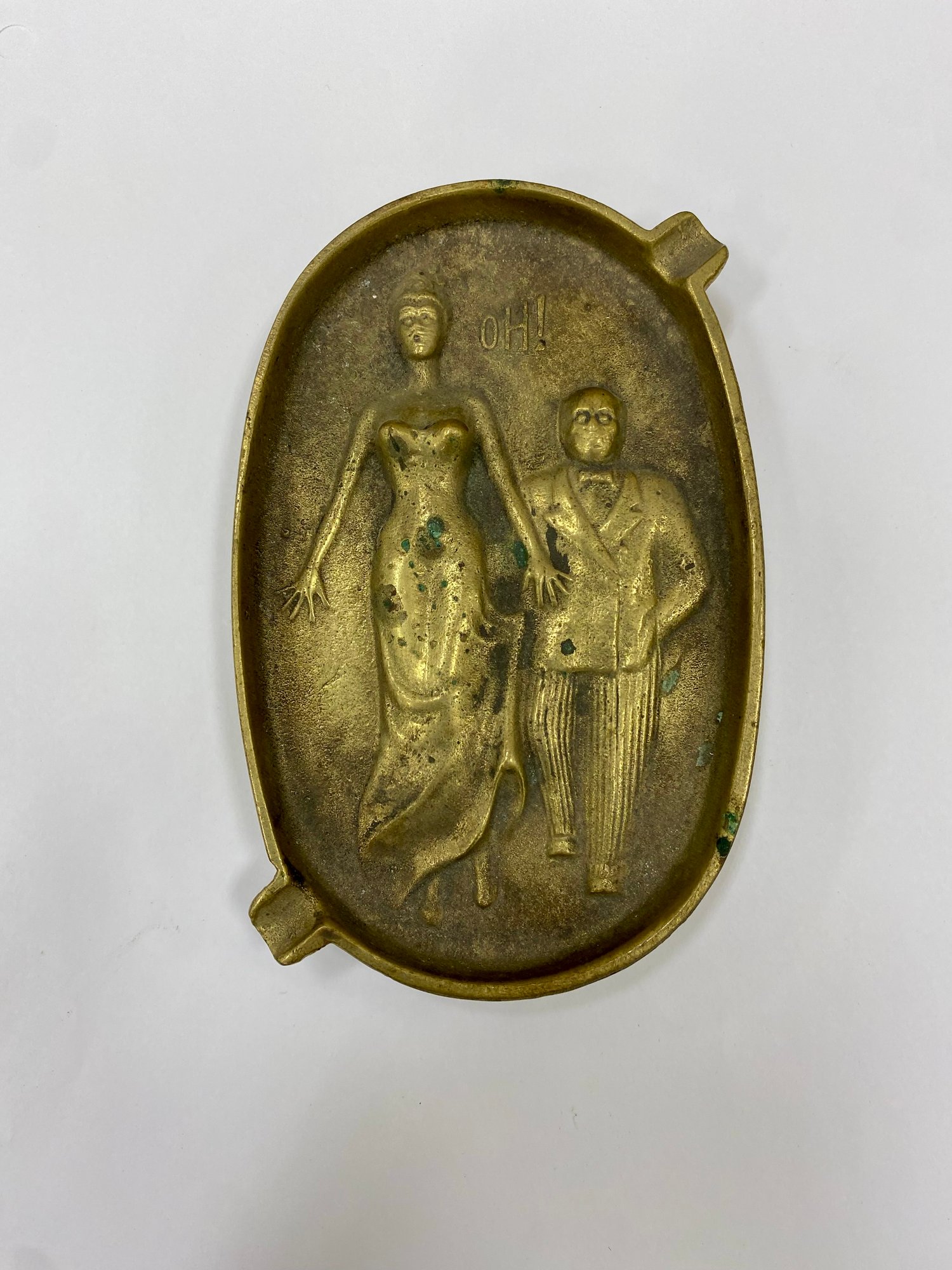 Risque Metal Ashtray #3548 | Auctionninja.com