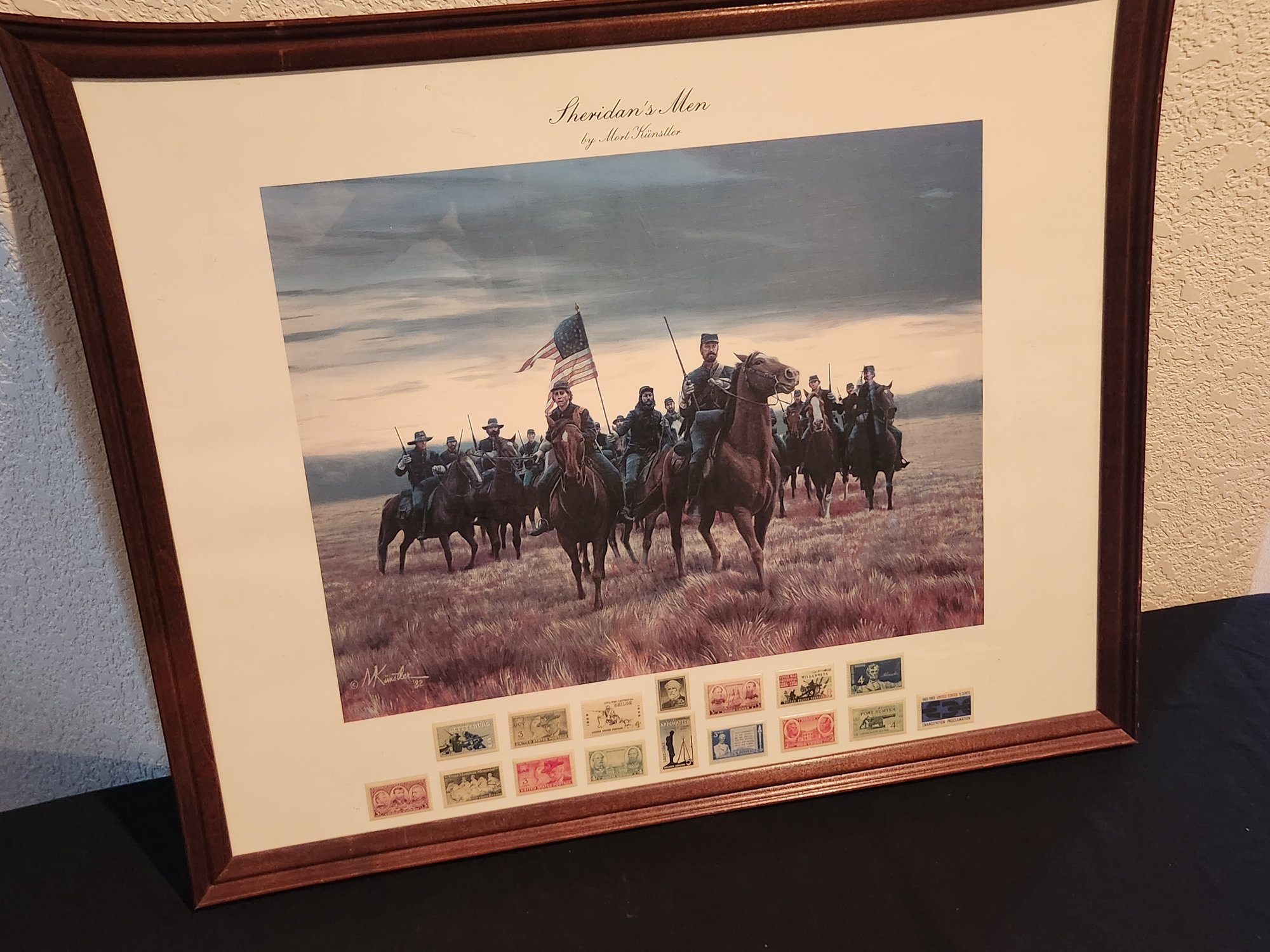 26" X 22" Sheridan's Men "Salute Of Honor" By Mort Kunstler Framed ...