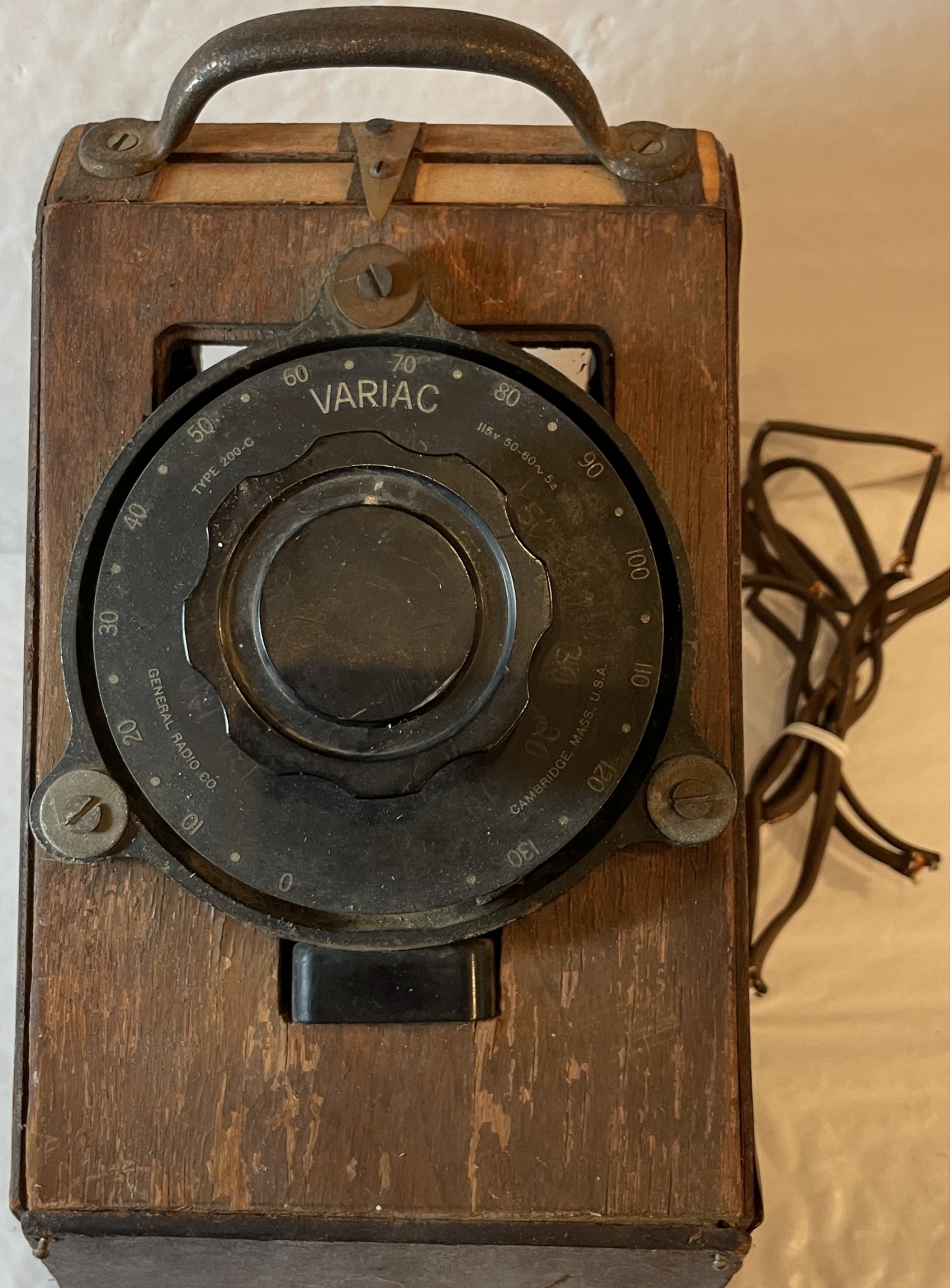 Vintage VARIAC Type 200-C General Radio Co 1930's Variable Transformer ...