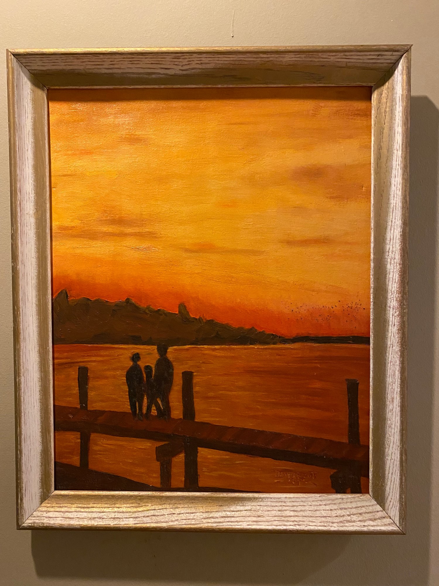 Sunset Painting, Signed David Root 1967 #13979 | Auctionninja.com
