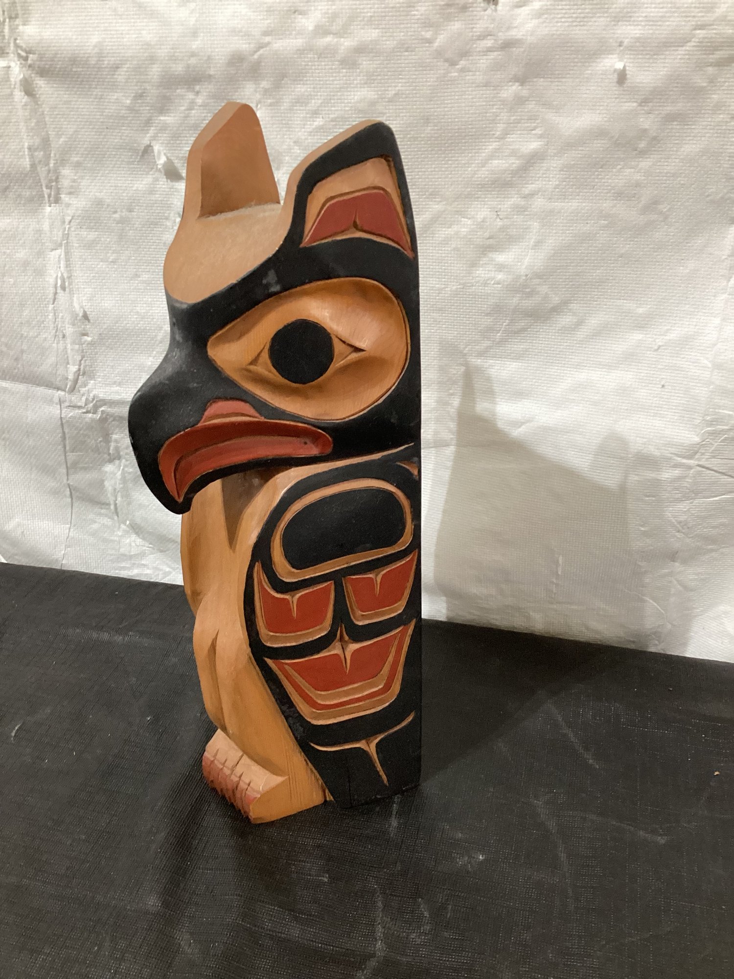 Wooden Eagle Totem Pole #6400 | Auctionninja.com