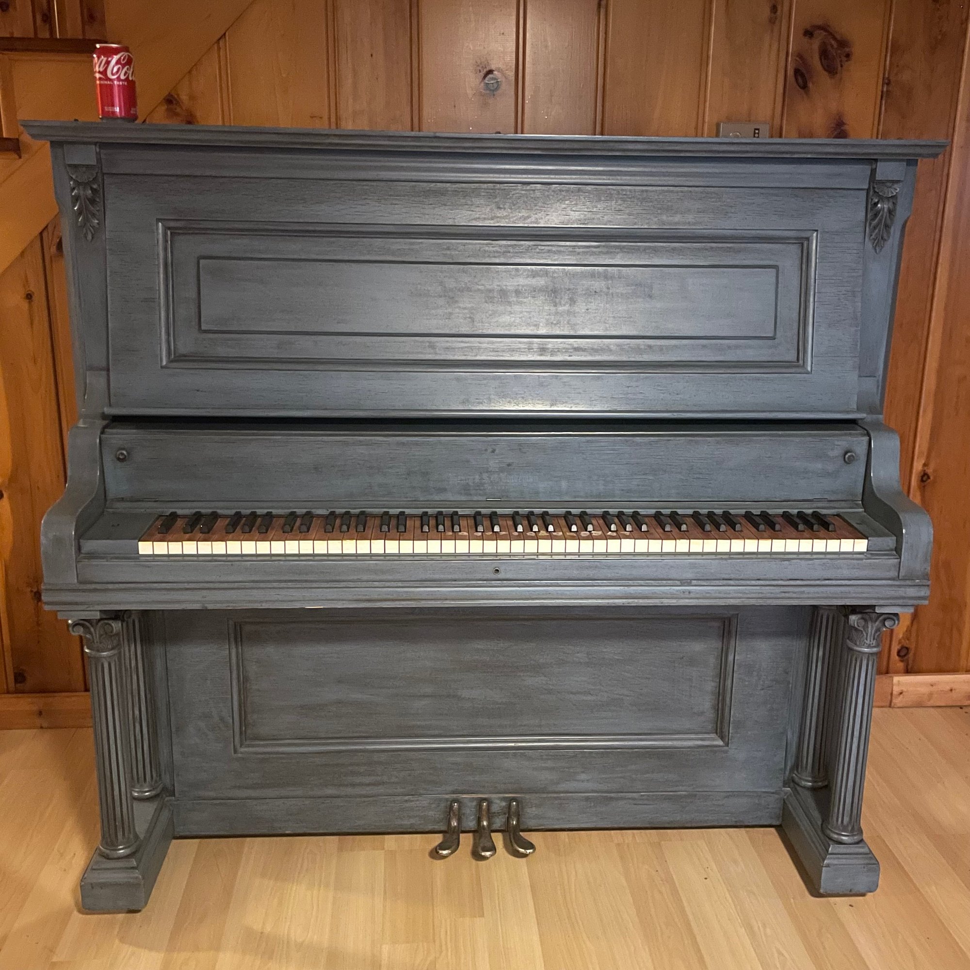 Antique Upright Piano - Henry & S. C. Lindeman New York #22145 ...