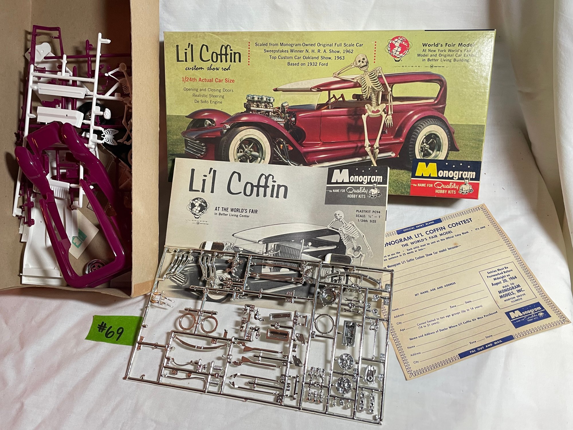 Li'L Coffin Custom Show Rod VINTAGE Monogram Model Car Kit #22400 ...