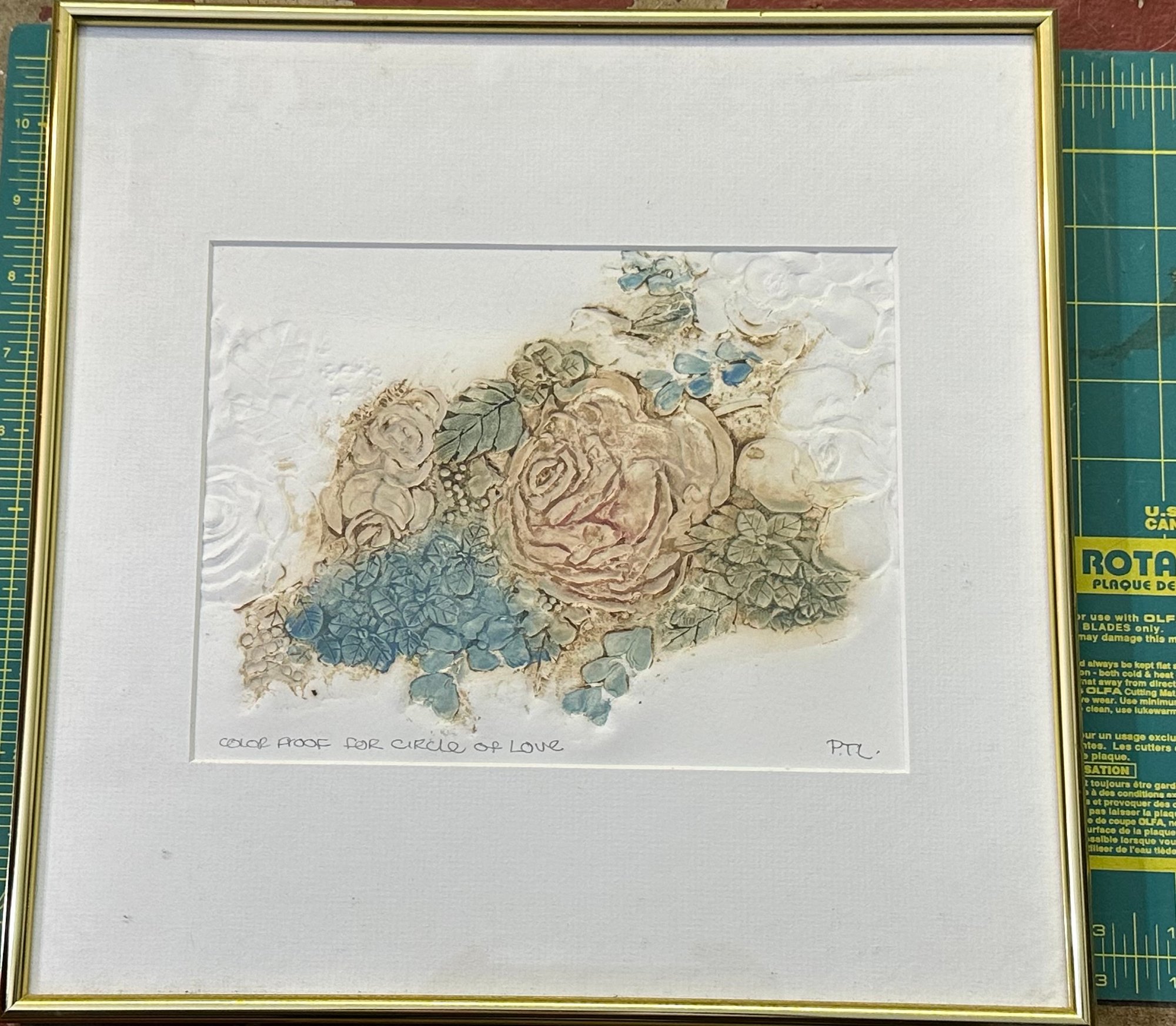 Color Proof Drawing For "circle Of Love" Flowers PTL Drawing By Bill ...