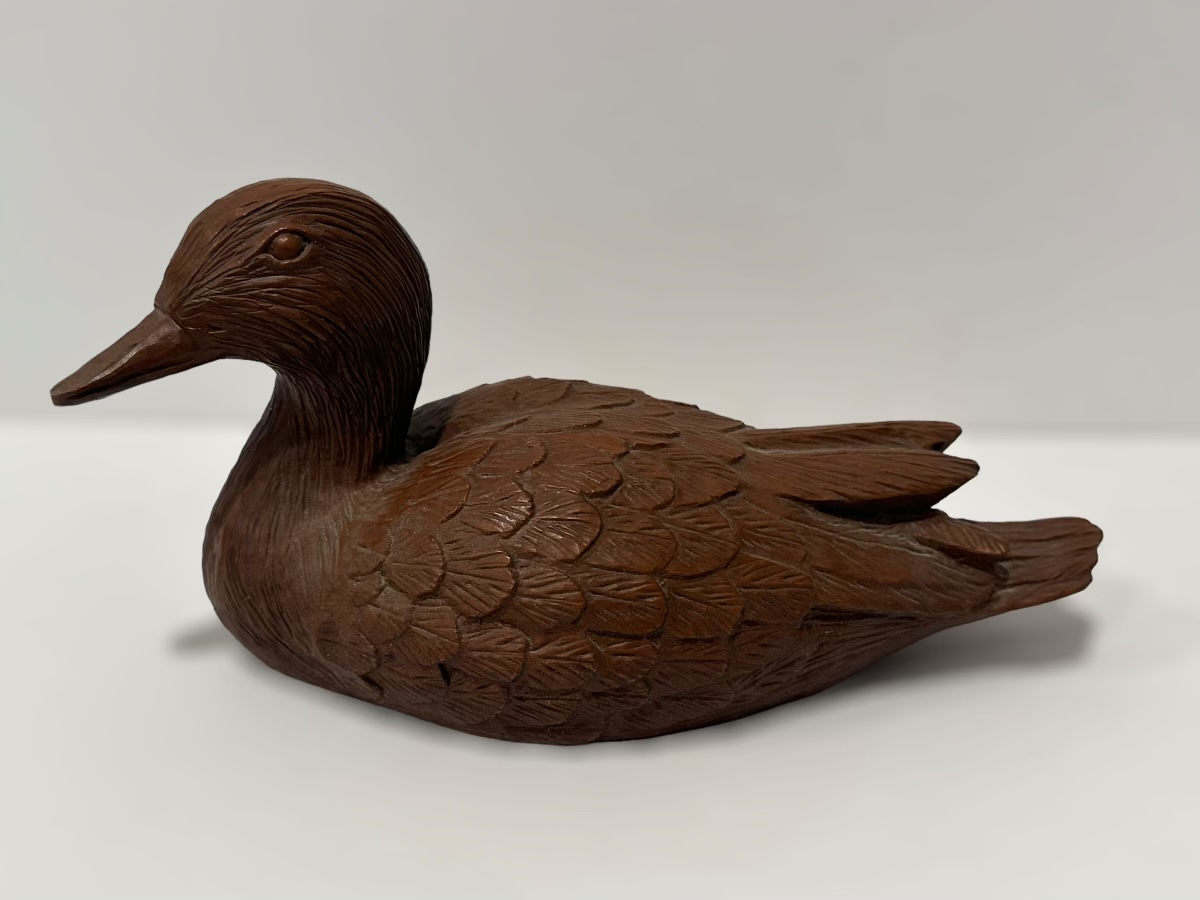 Handcrafted Red Mill MFG Duck Figurine #9958 | Auctionninja.com