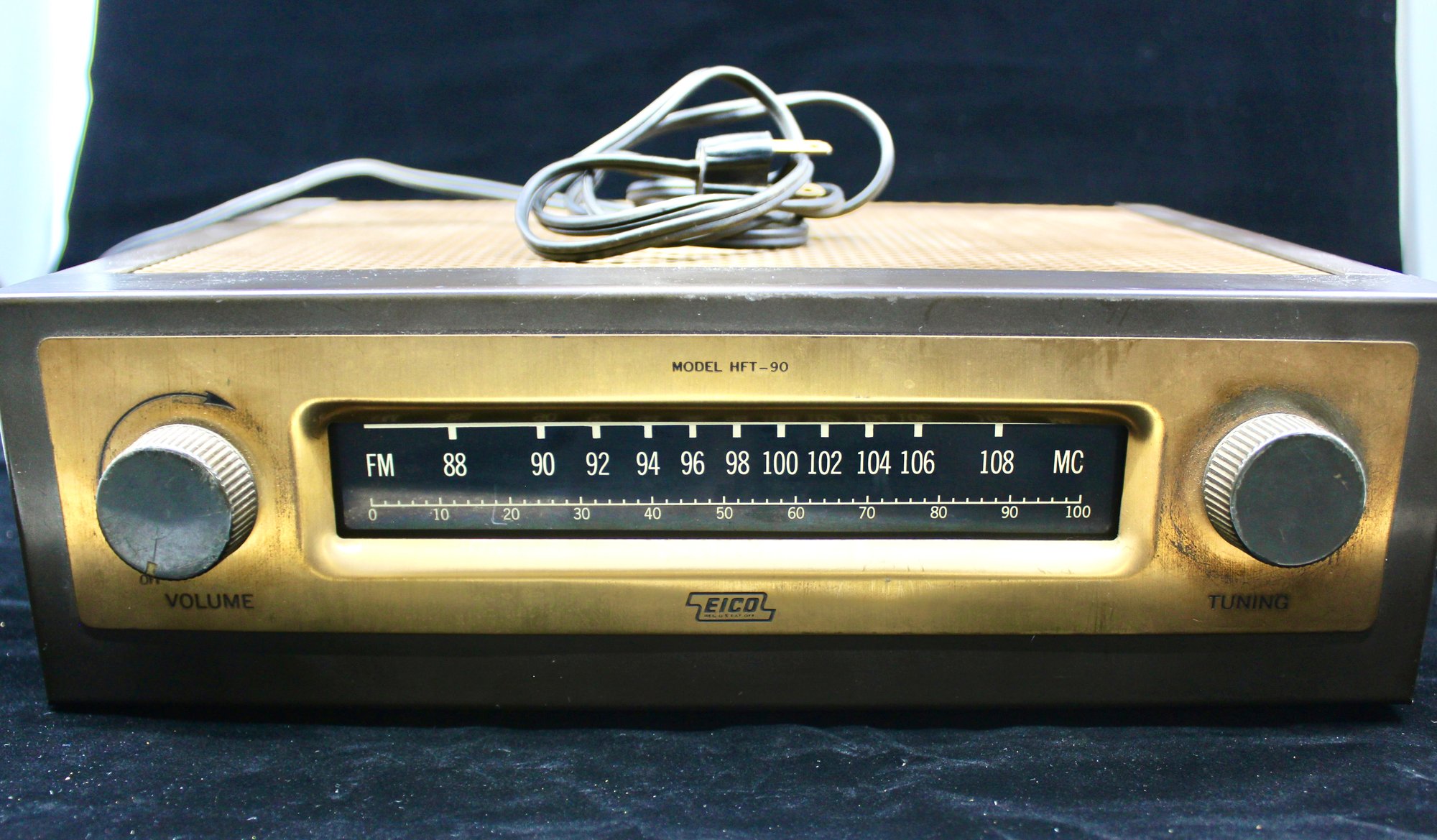 EICO MID CENTURY MODERN FM MONO TUBE TURNER - MODEL #HFT-90 - FM TUNER ...