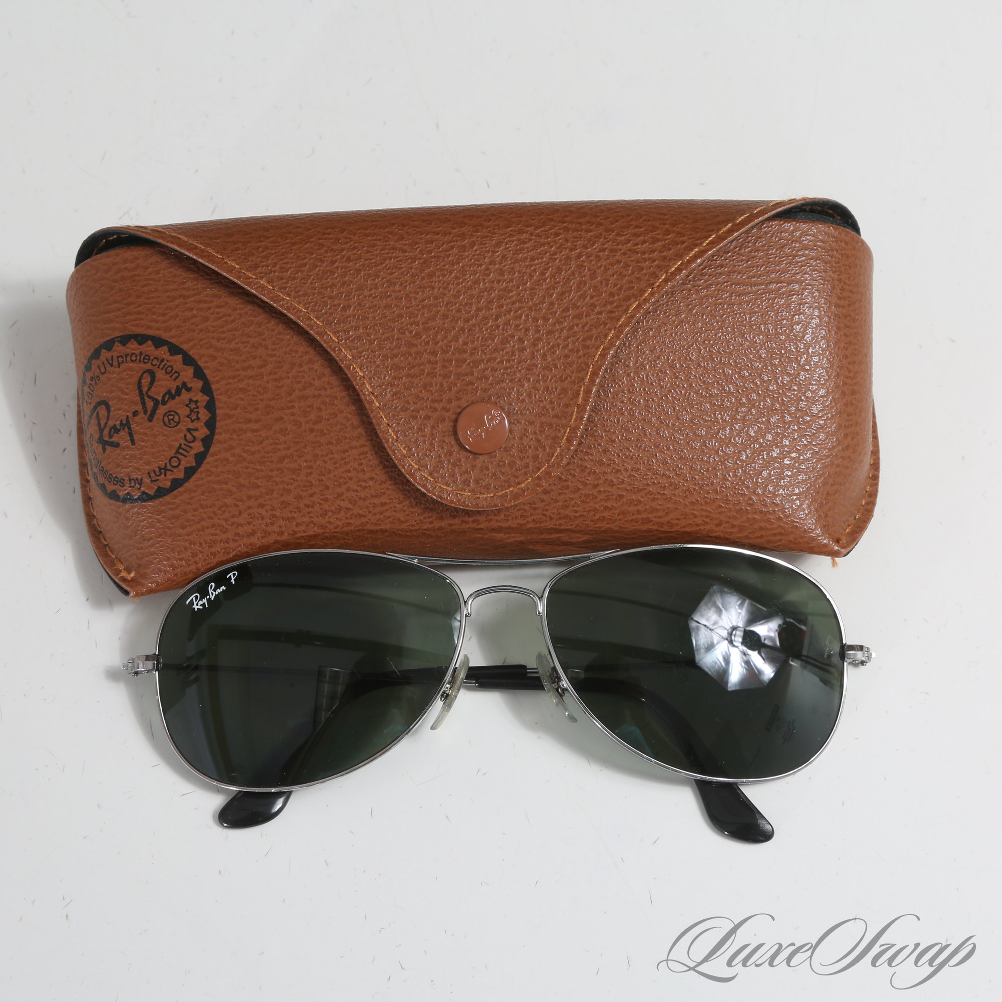 INSANELY GOOD RAY BAN MADE IN ITALY RB 3362 "COCKPIT" SILVER METAL WIRE ...