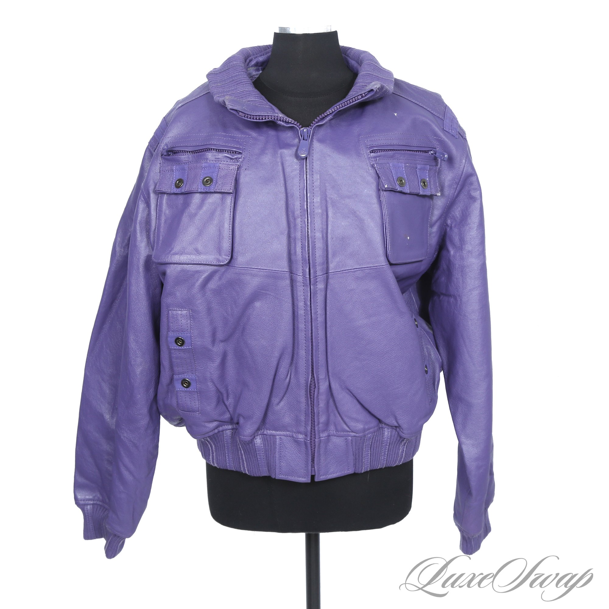 PLUS SIZE AND FANTASTIC WOMENS BROOKLYN SWAGG GRAPE PURPLE LEATHER ...