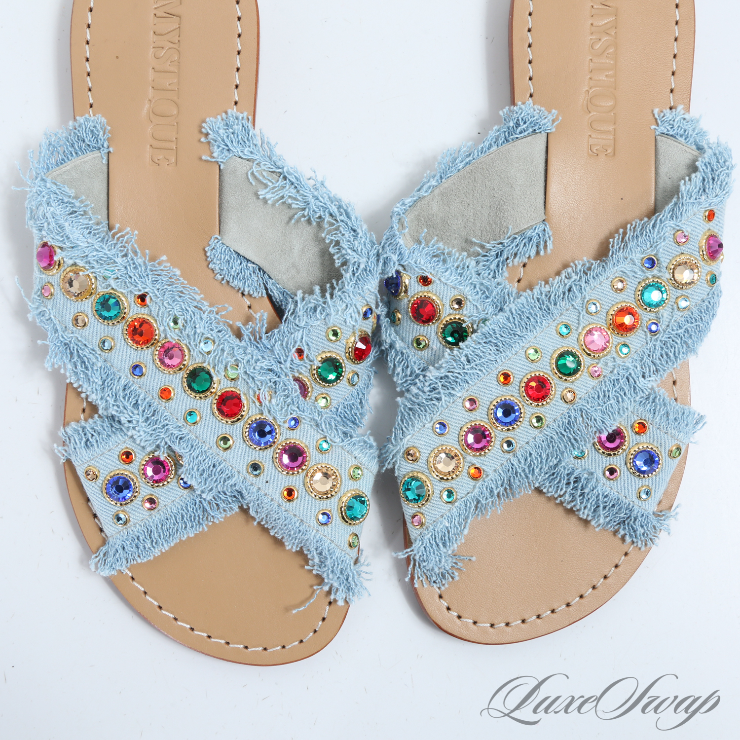 YEAH THESE ARE AMAZING! BRAND NEW WITHOUT BOX MYSTIQUE SHREDDED DENIM ...
