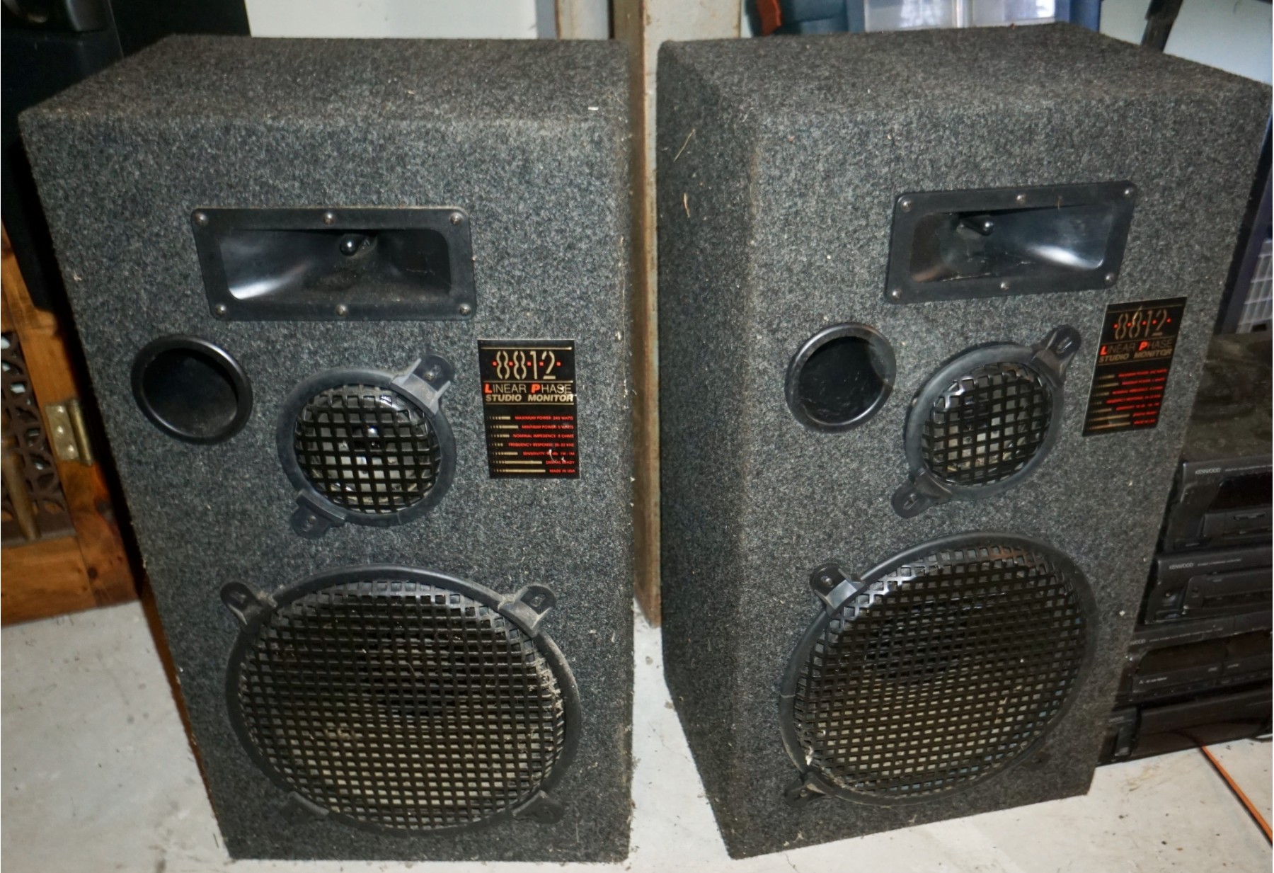 Pair Of 8812 Linear Phase Studio Monitors #23306 | Auctionninja.com