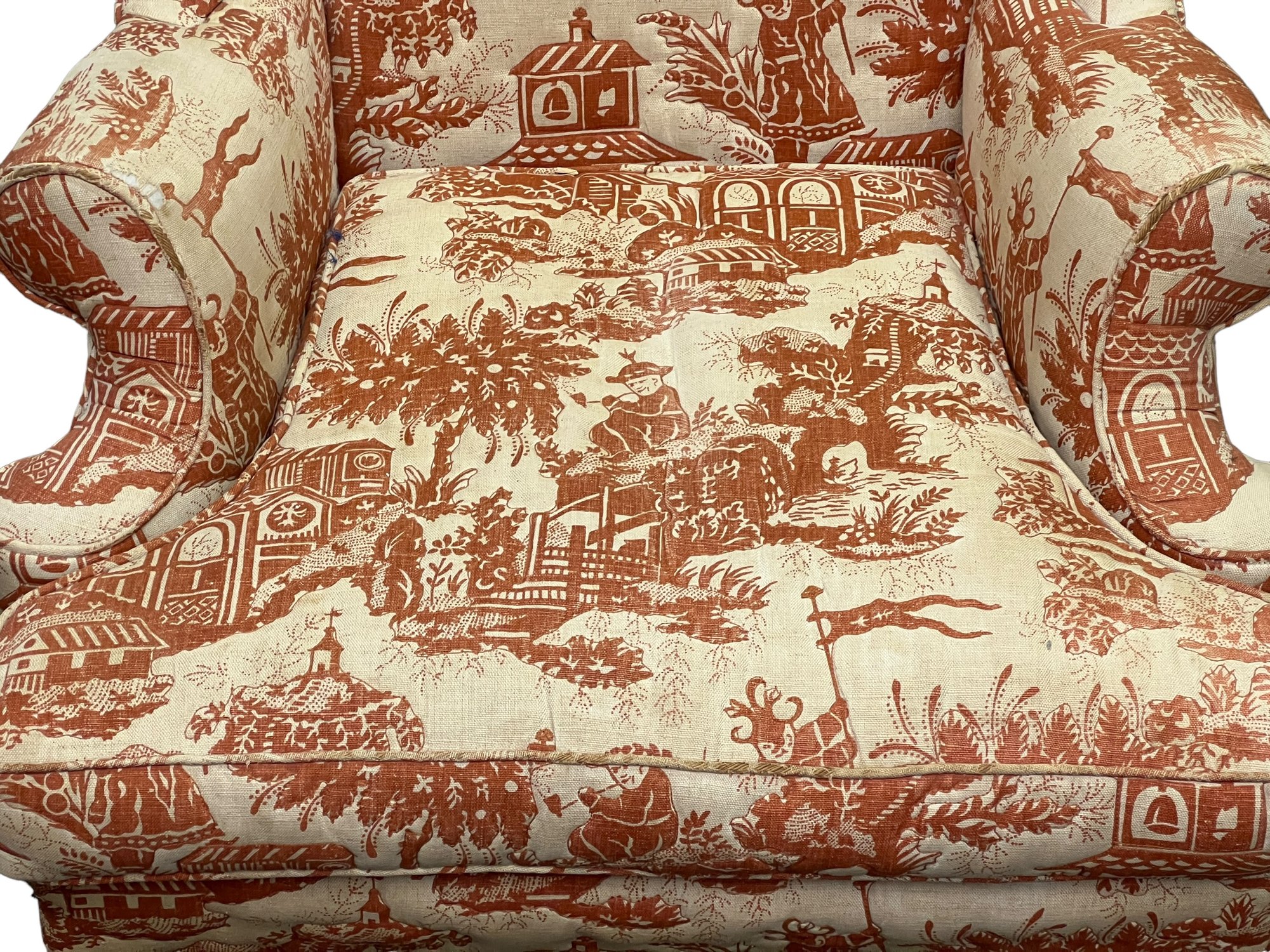 H. SACKS HEPPLEWHITE STYLE WINGBACK #39165 | Auctionninja.com