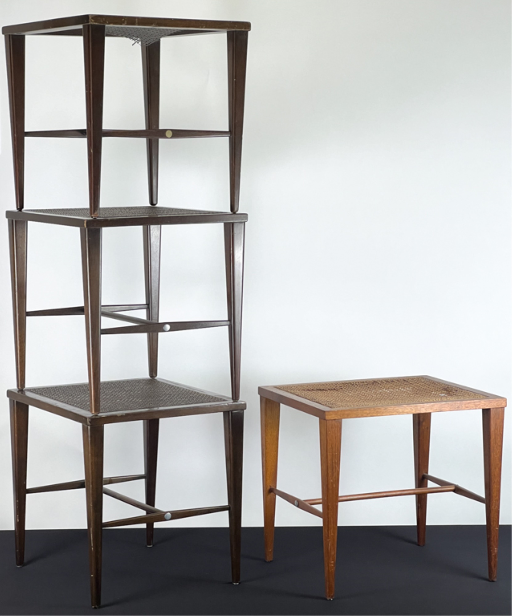 (4) MID CENTURY MODERN PAUL MCCOBB STOOLS #38277 | Auctionninja.com