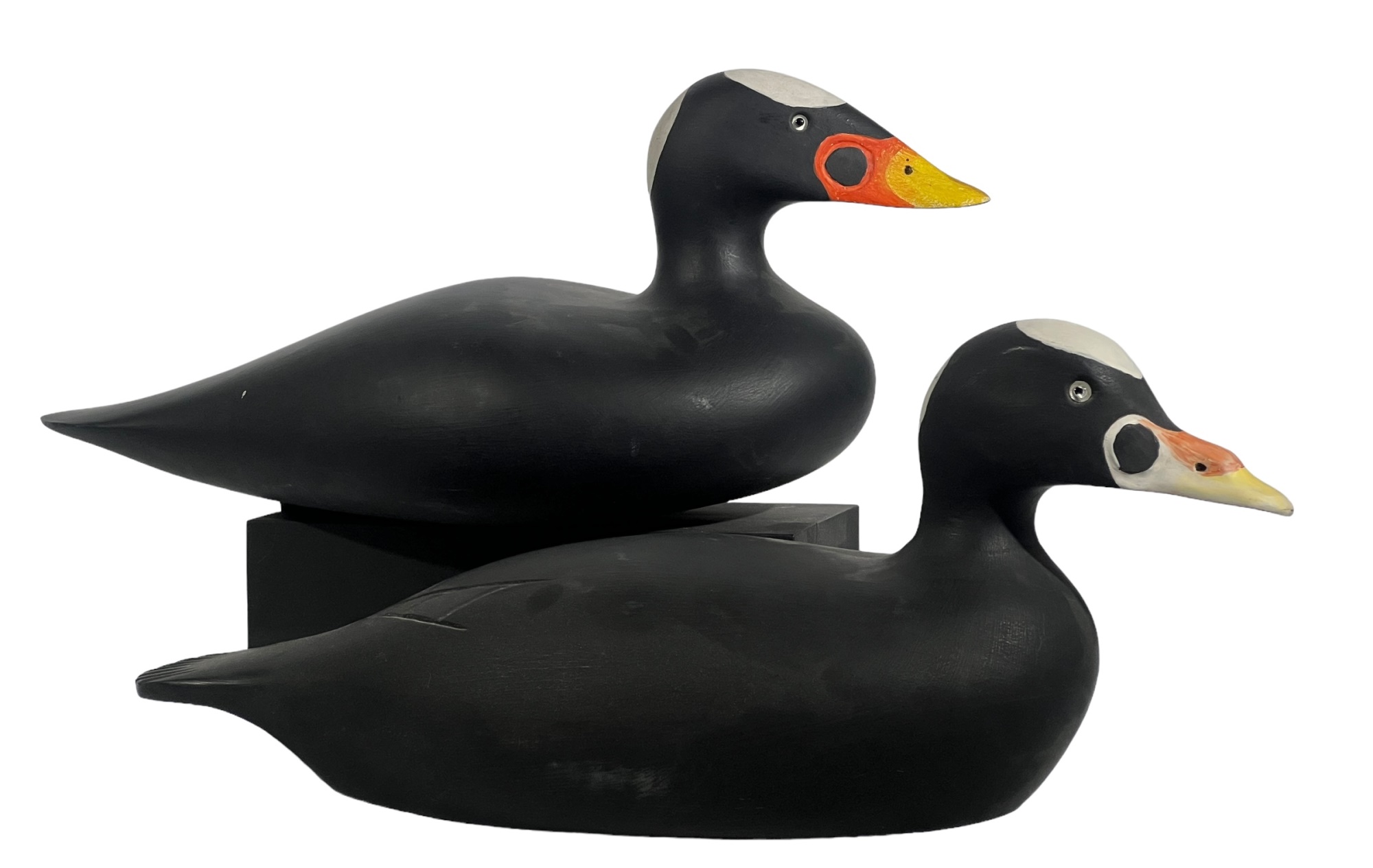 PR WOODEN SURF SCOTER DUCK DECOYS #39767 | Auctionninja.com