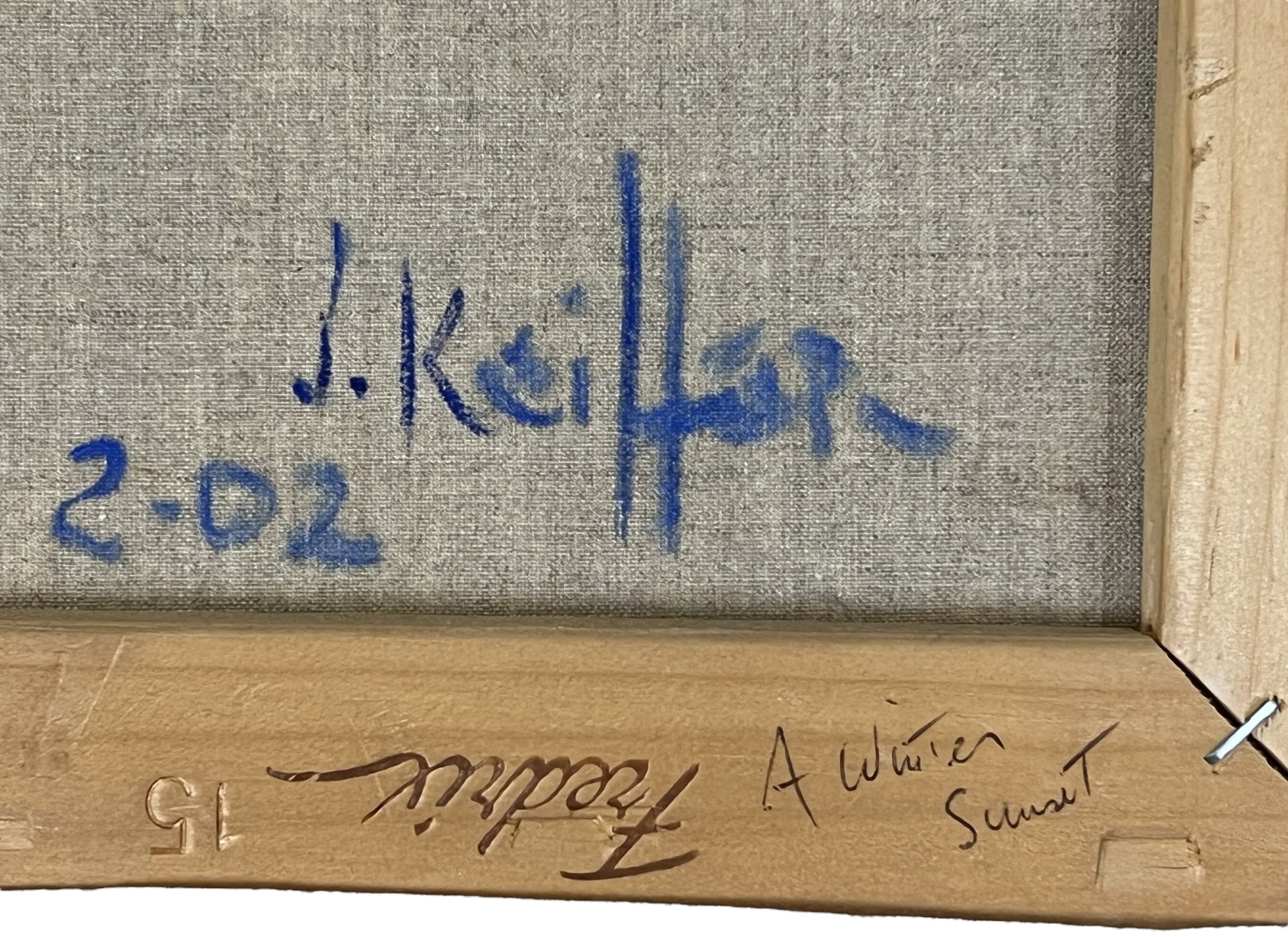 JOSEPH JOE KEIFFER (1952-) "A WINTER SUNSET" #39497 | Auctionninja.com