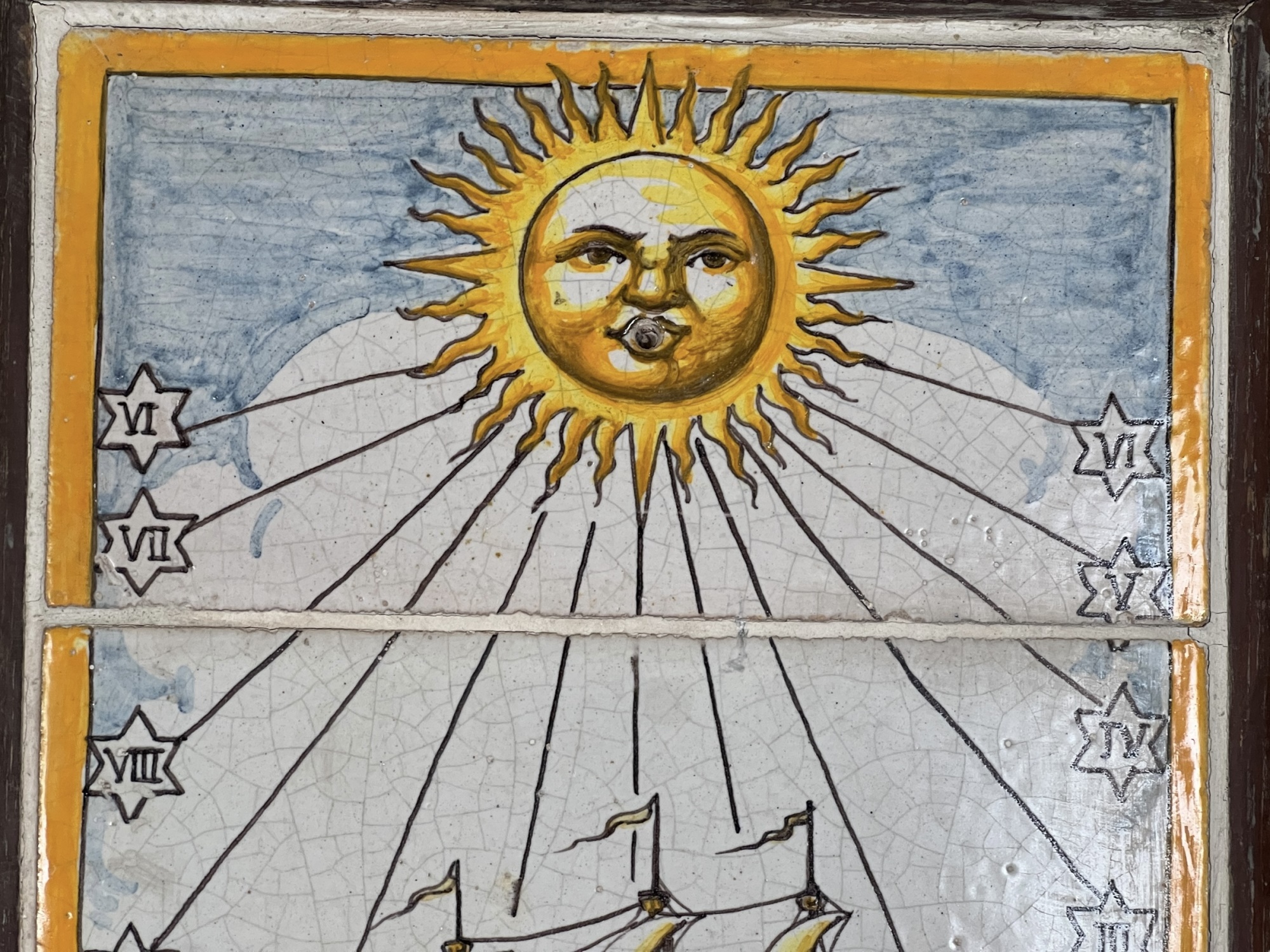 (3) PART FRAMED TILE SUNDIAL #39502 | Auctionninja.com
