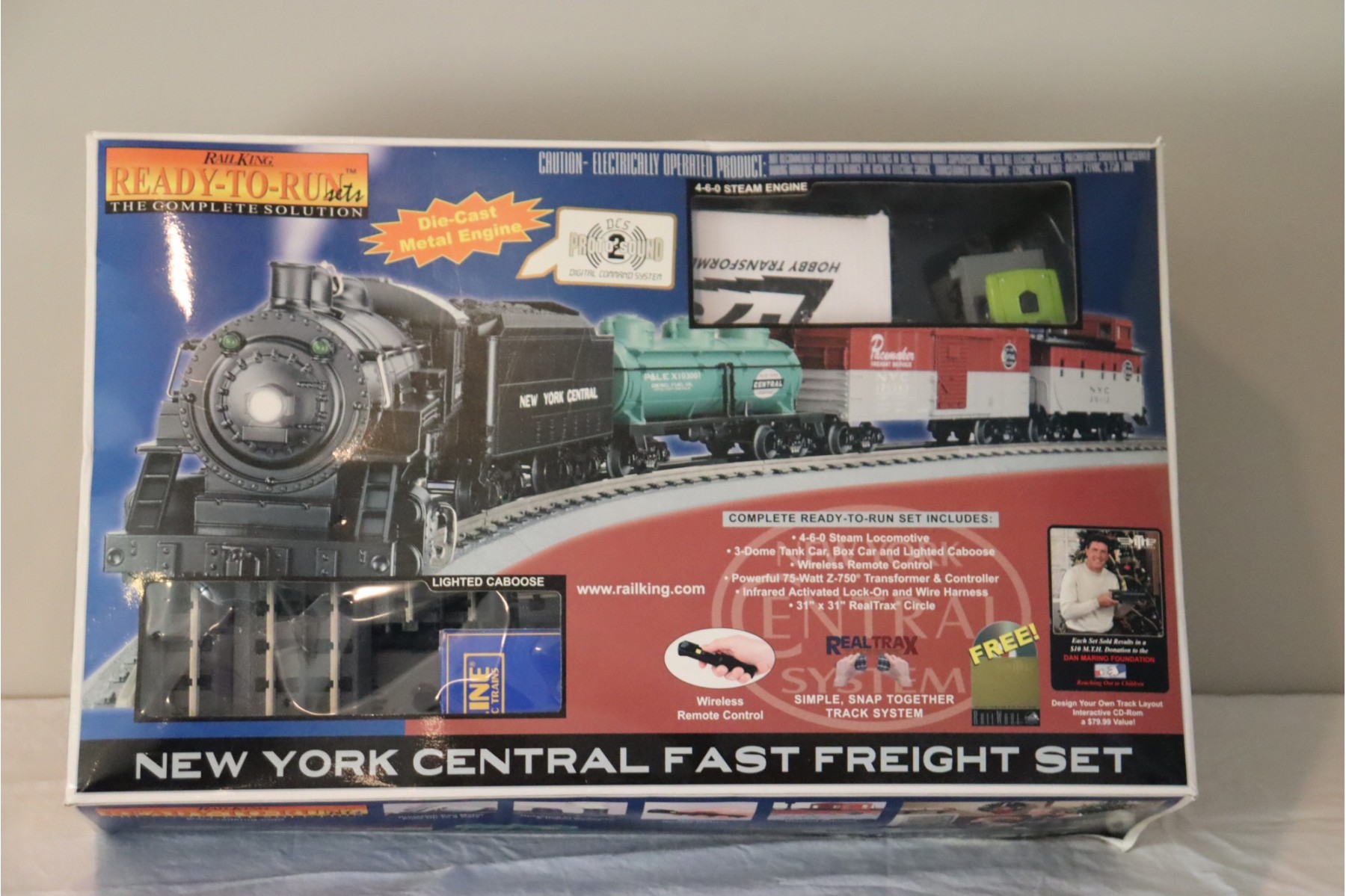 Rail King Train Set Ready To Run New York Central Fast Freight Proto ...