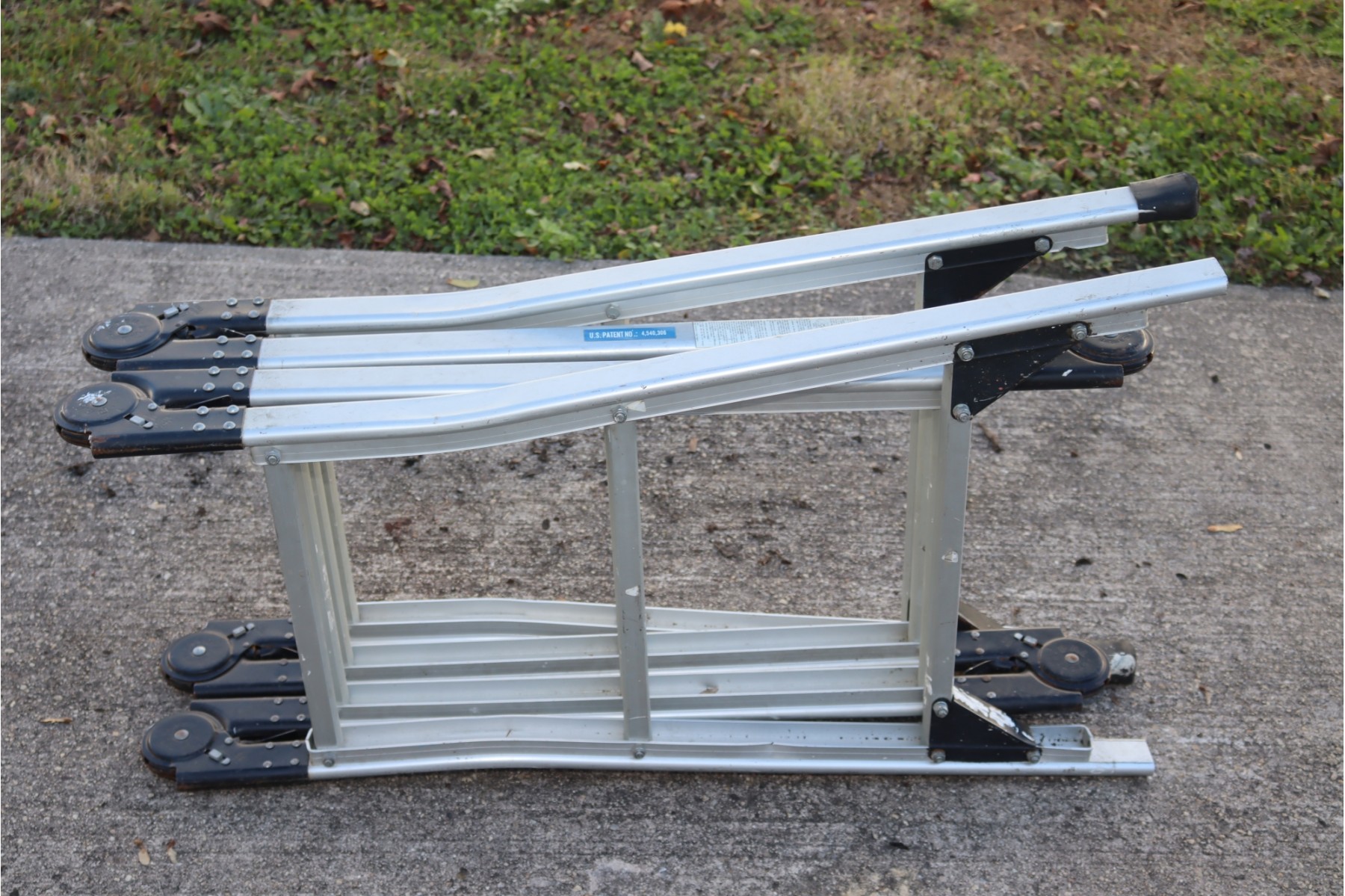 Professional Westway Adjustable Folding Aluminum Ladder #12168 ...