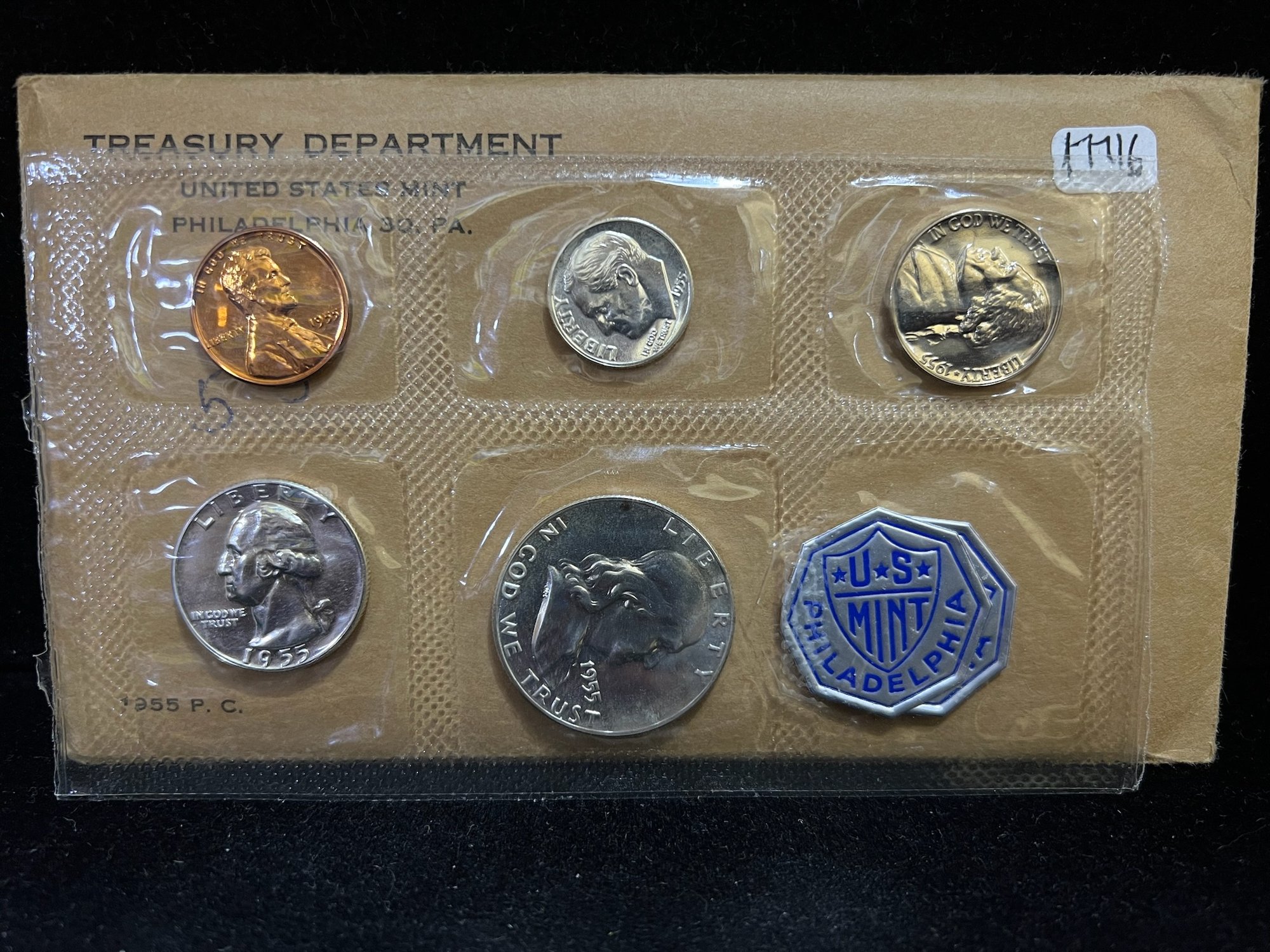 1955 5 Coin Silver Proof Set #17716 | Auctionninja.com