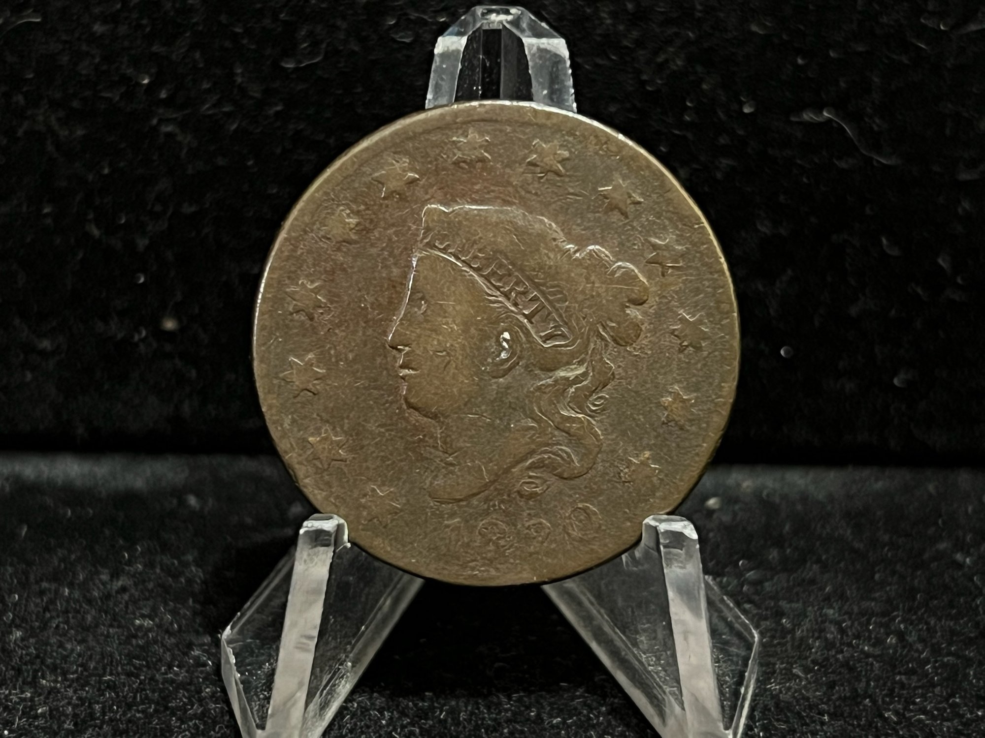 1820 Matron Head Large Cent - Good #17643 | Auctionninja.com