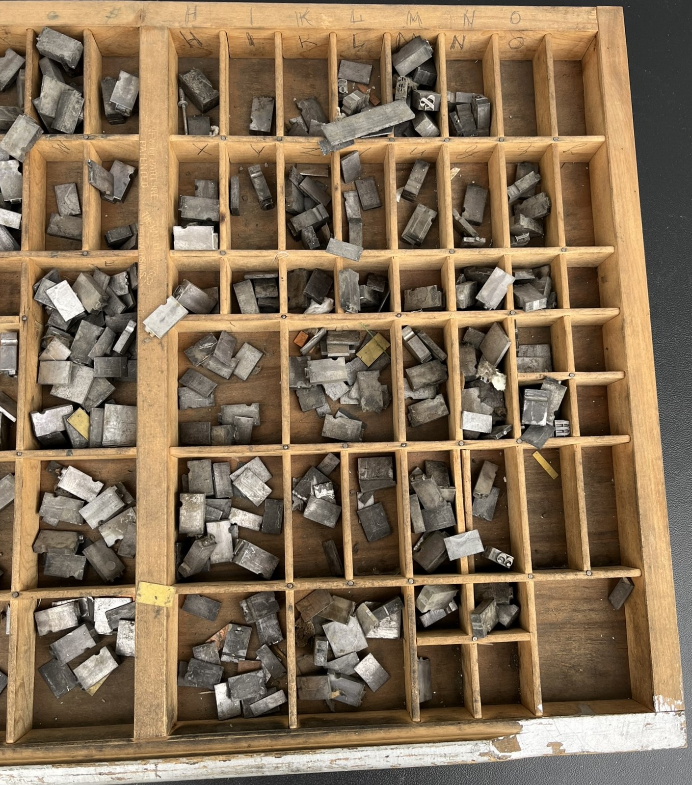 Vintage Printers Letterpress Type Set Drawer & Contents #5 - (G) #30267 ...