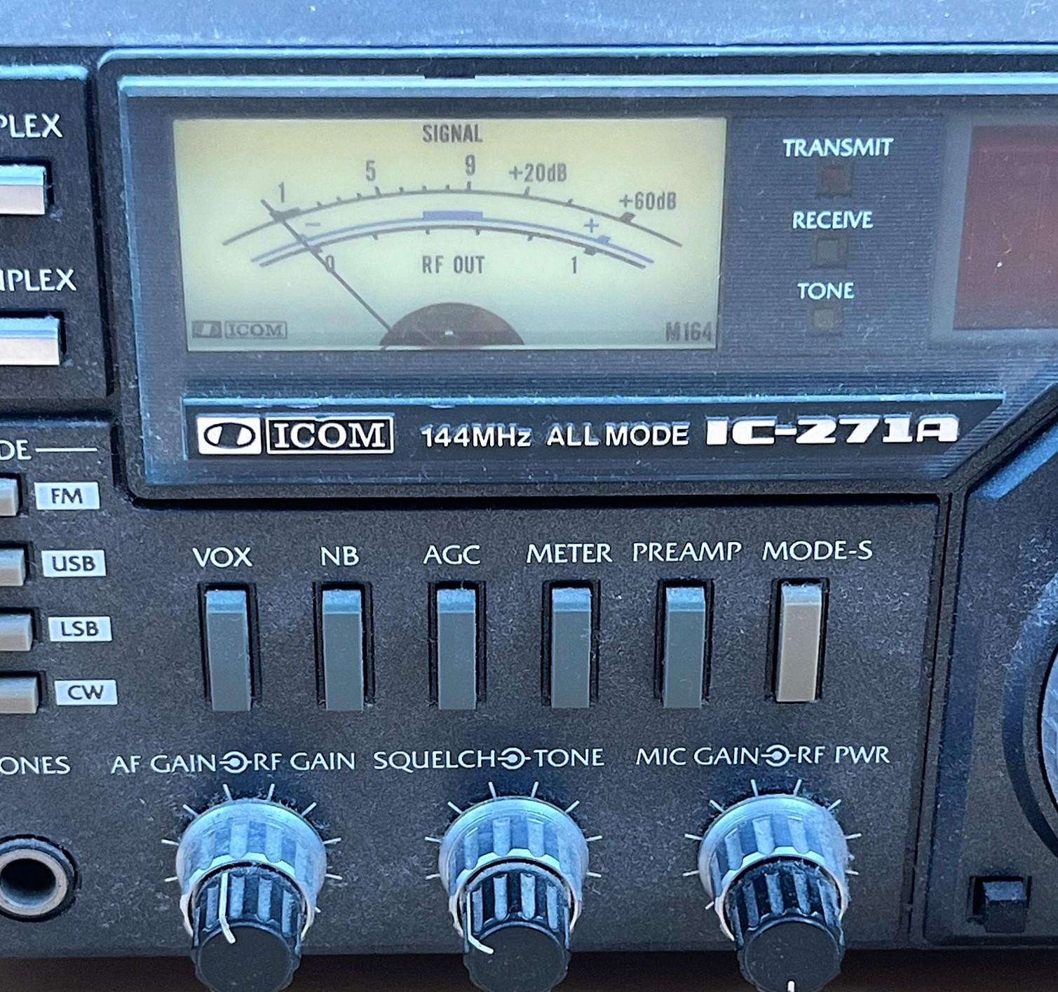 ICOM IC-271 144MHz VHF All Mode Transceiver Ham Radio With ICOM Microphone (Model #IC-SM6 ...