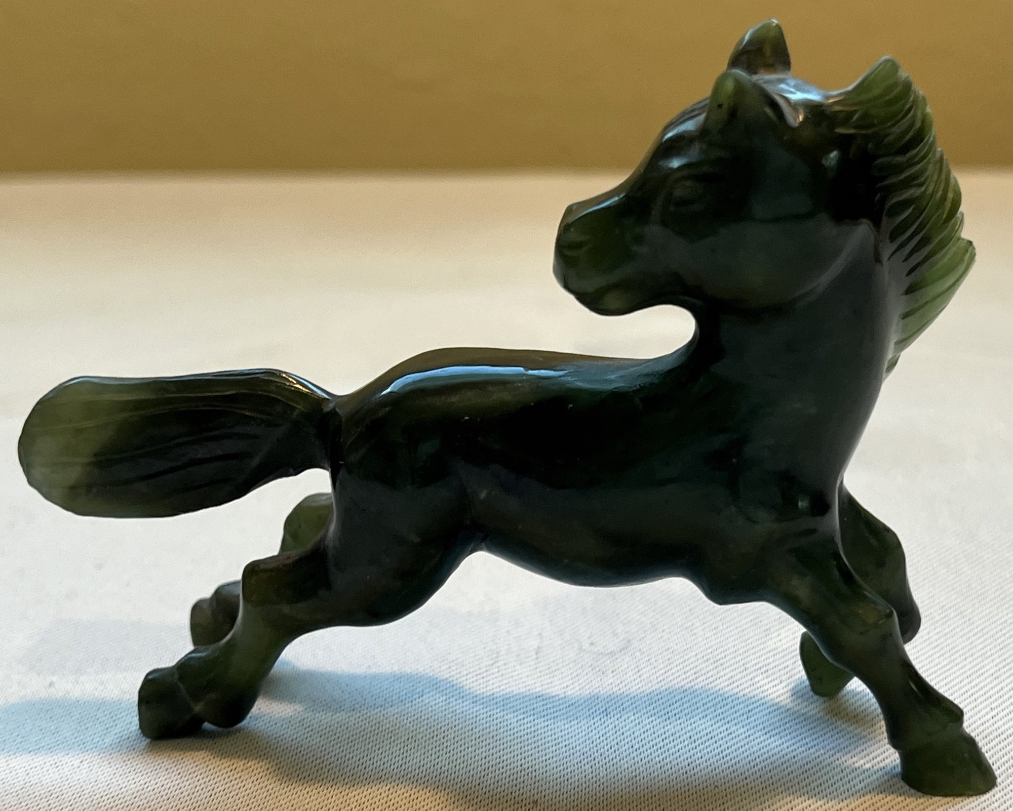 Carved Jade Pony - (B1) #29198 | Auctionninja.com