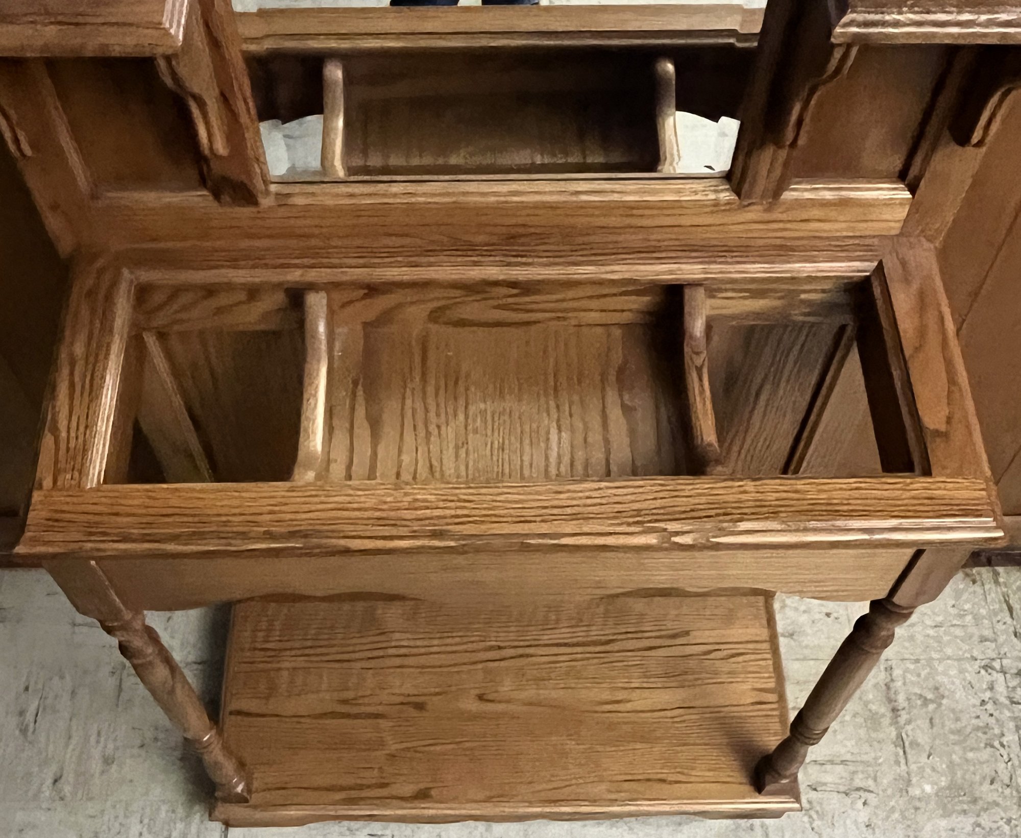 Vintage OAK Hall Tree - (D) #30004 | Auctionninja.com