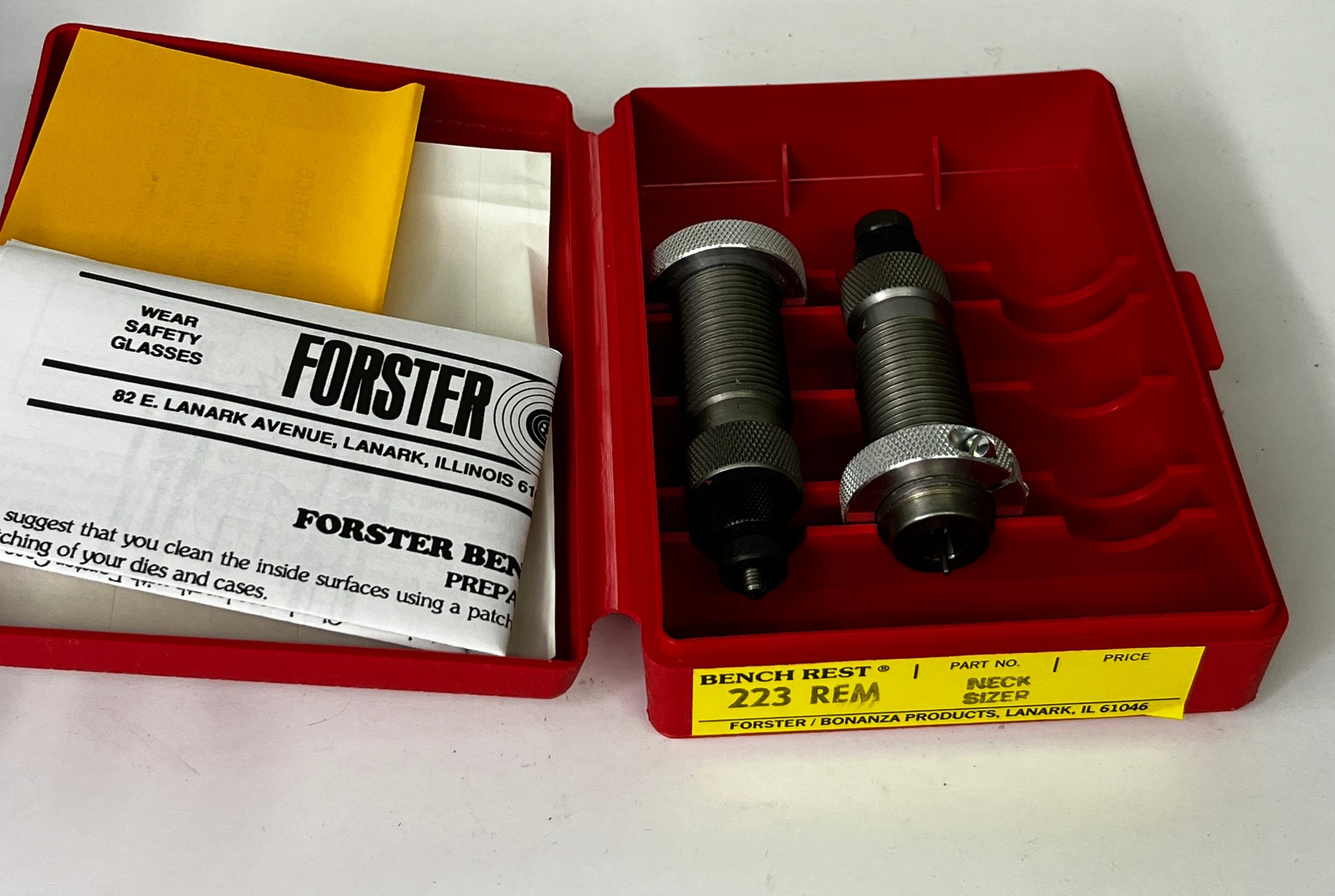 Bench Rest Forster Neck Sizer 223 REM #2631 | Auctionninja.com