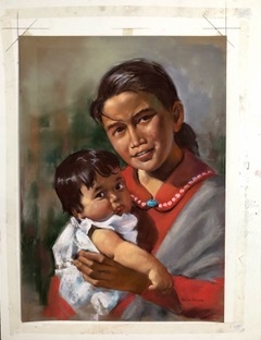 Native American Portrait, Paula Butler #1650 | Auctionninja.com