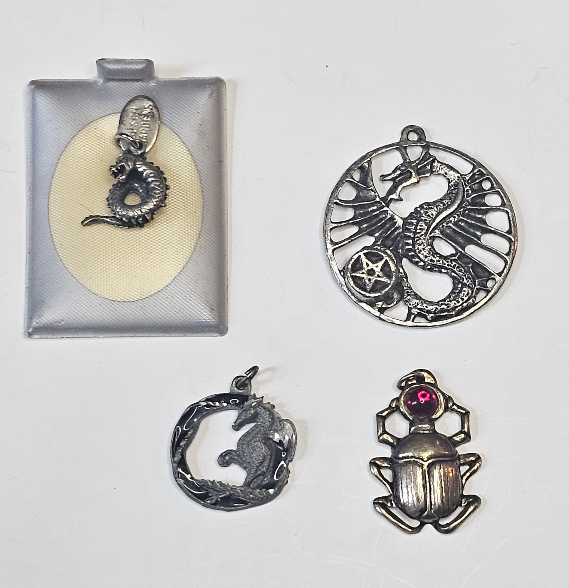 Dragon And Scarab Pendants #16310 | Auctionninja.com
