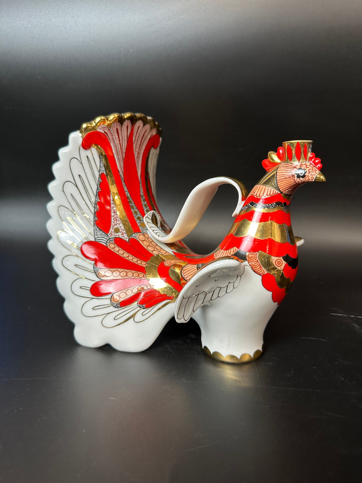 Russian Porcelian Firebird Wine Decanter #105318 | Auctionninja.com