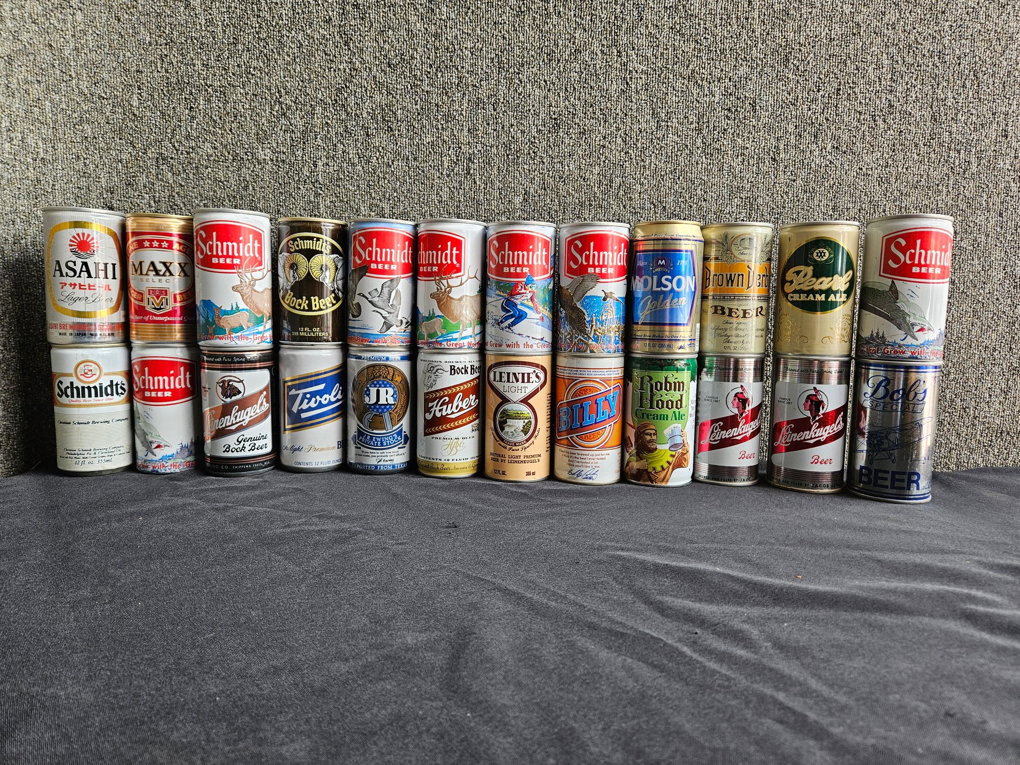 F19 - Beer Can Lot #5 - Steel & Aluminum - Pull And Flip Tab Styles ...