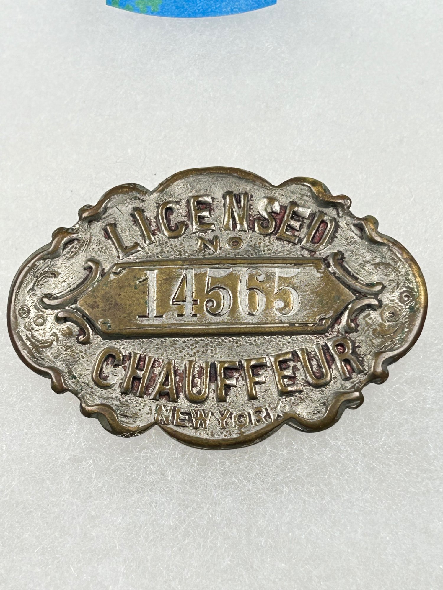 A537 Antique Licensed Chauffeur/Driver Badges New York (c Badge) 1910 ...