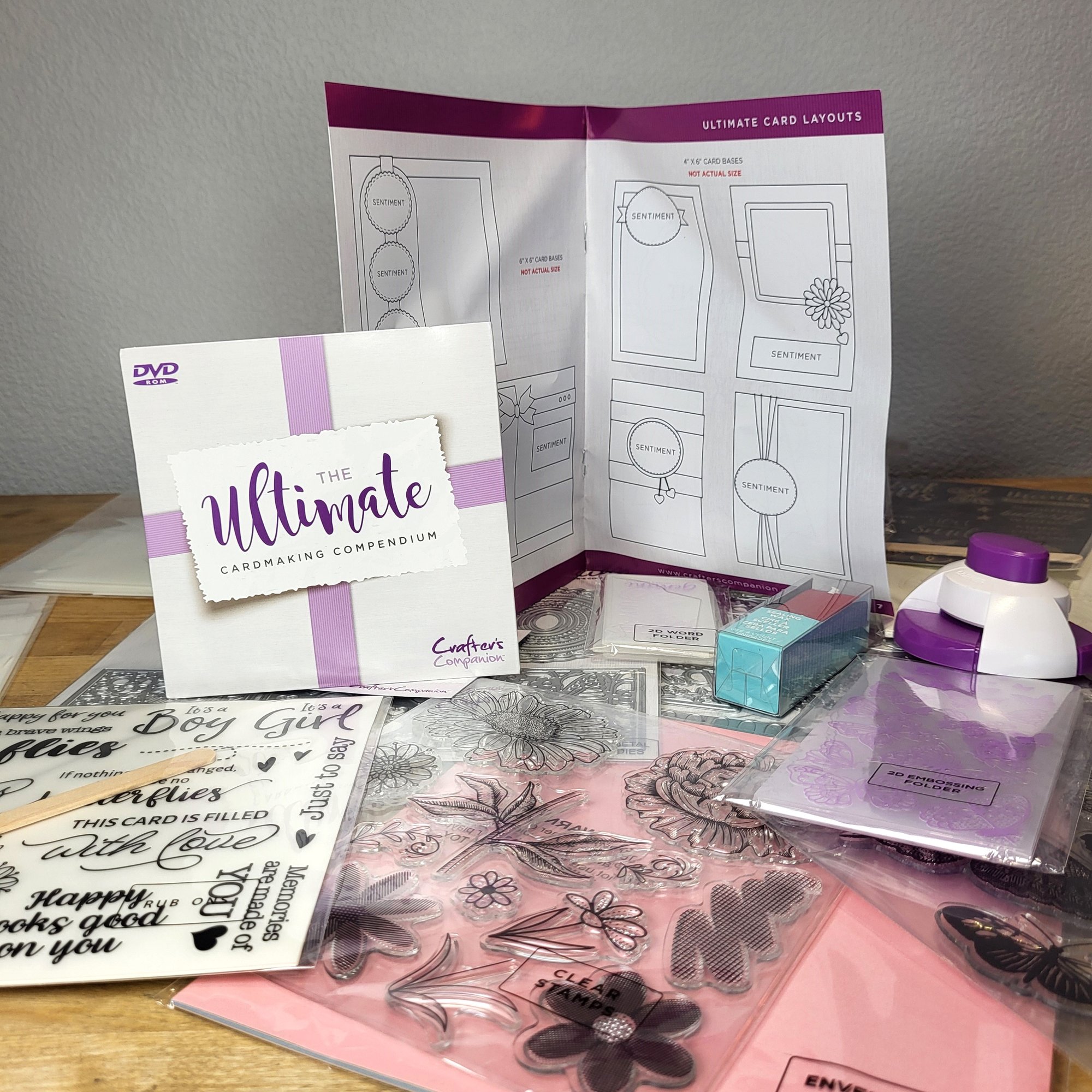New Ultimate Card Making Kit - Envelopes, Card Blanks, 2D Word Folder ...