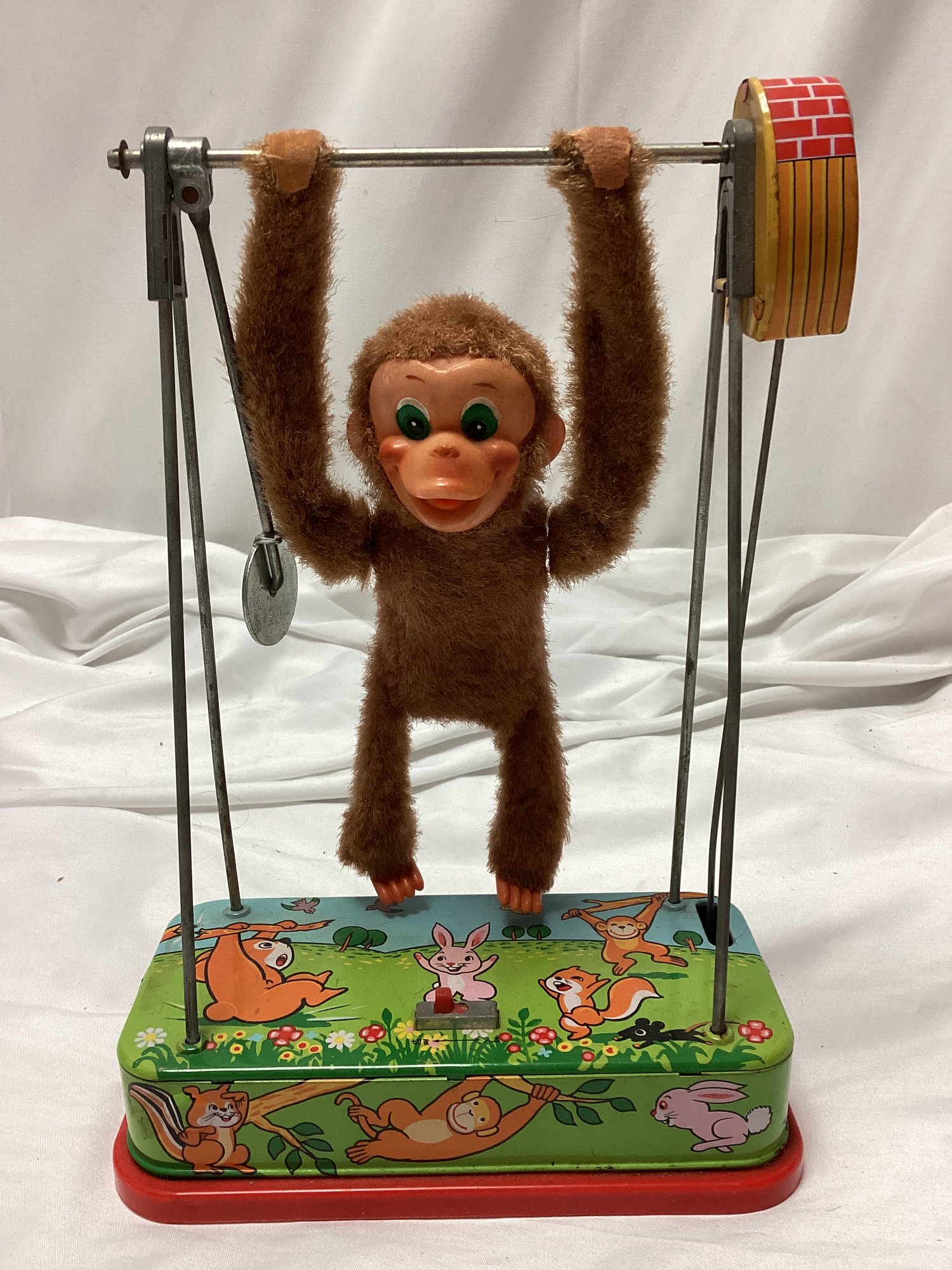 Nomura Loop The Loop Monkey Battery Operated Tin Toy Japan #35487 ...