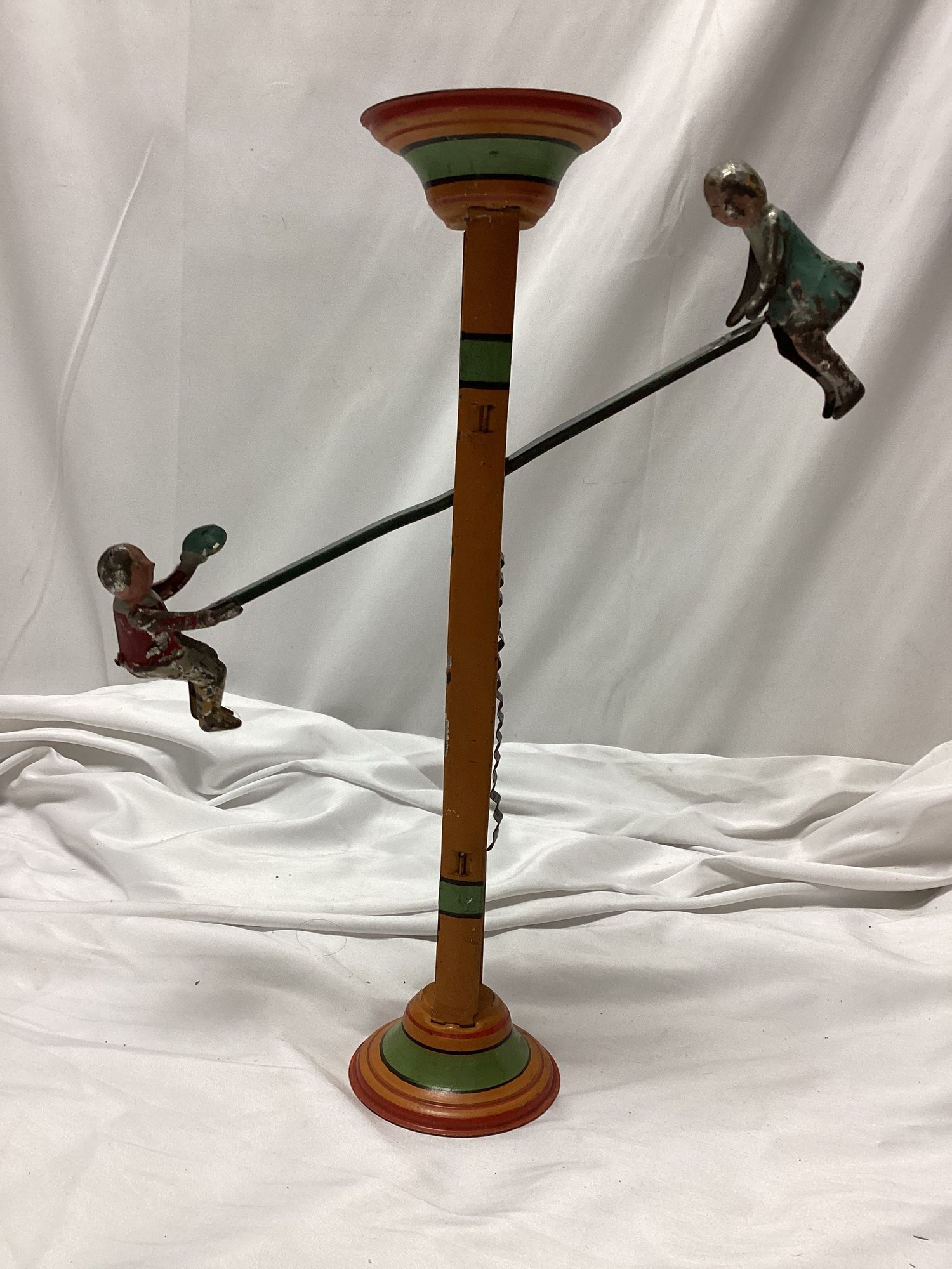 Antique Gibbs Tin Teeter Totter Toy #35488 | Auctionninja.com