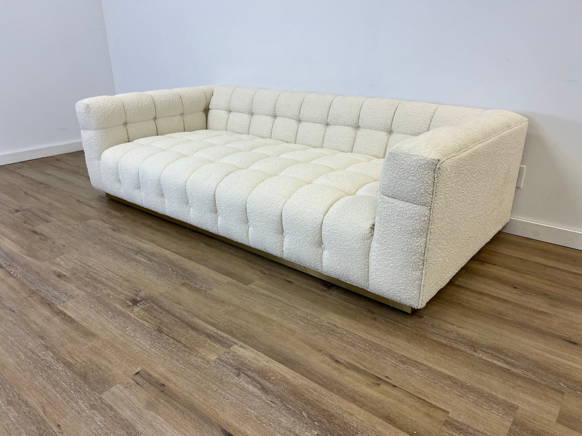NEW! Modshop Delano Cream Boucle Sofa With Brass Frame (2 Of 2) #5251 ...