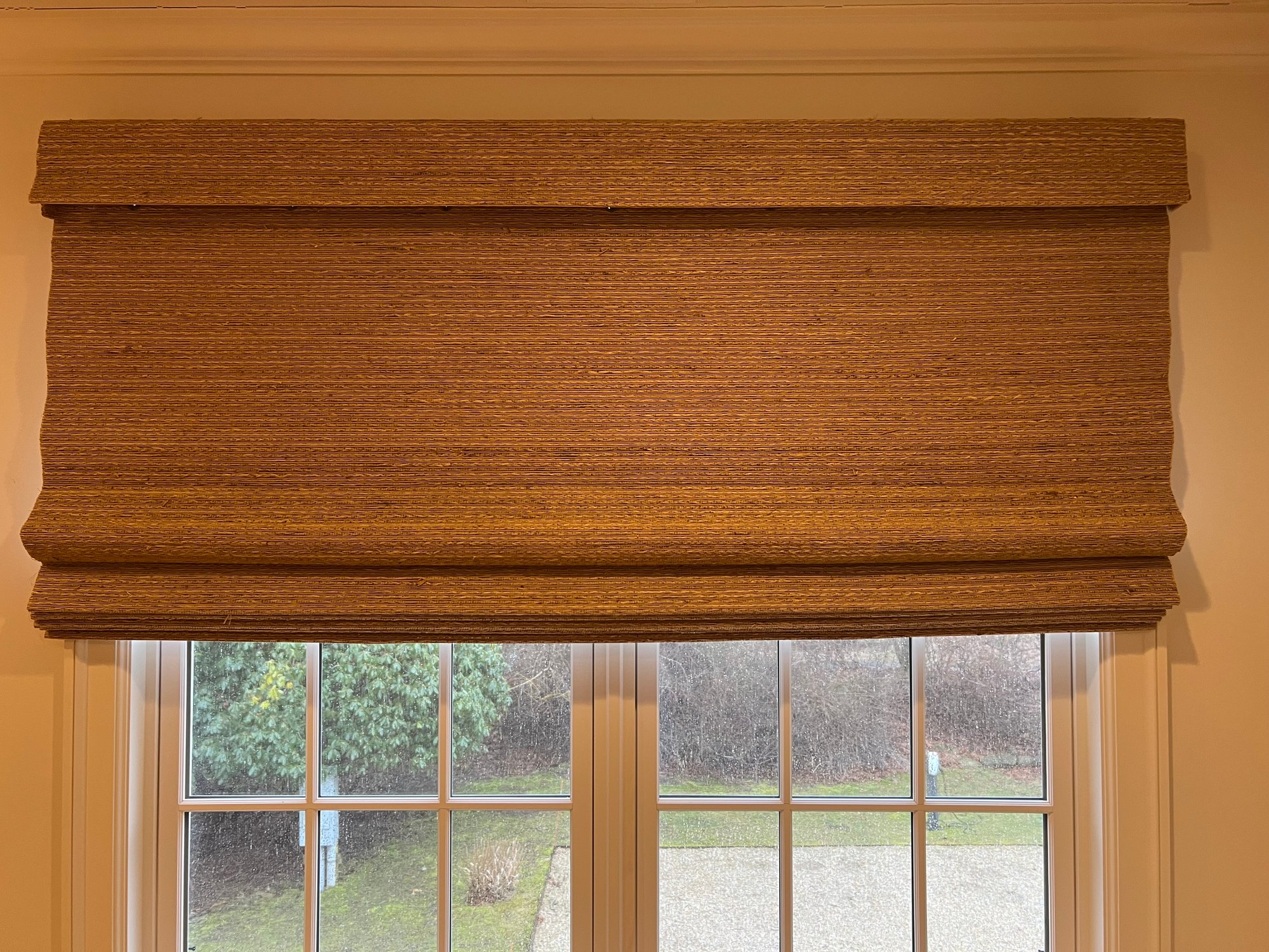 78" X 64" Seagrass Lined Cordless Window Shade With Liner #5042 ...