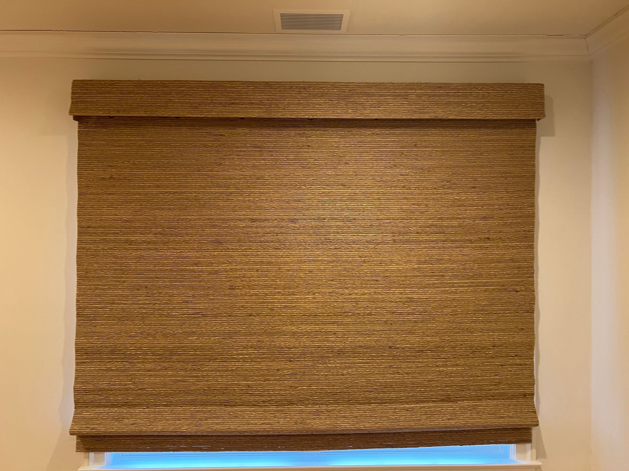78" X 64" Seagrass Lined Cordless Window Shade With Liner #5042 ...