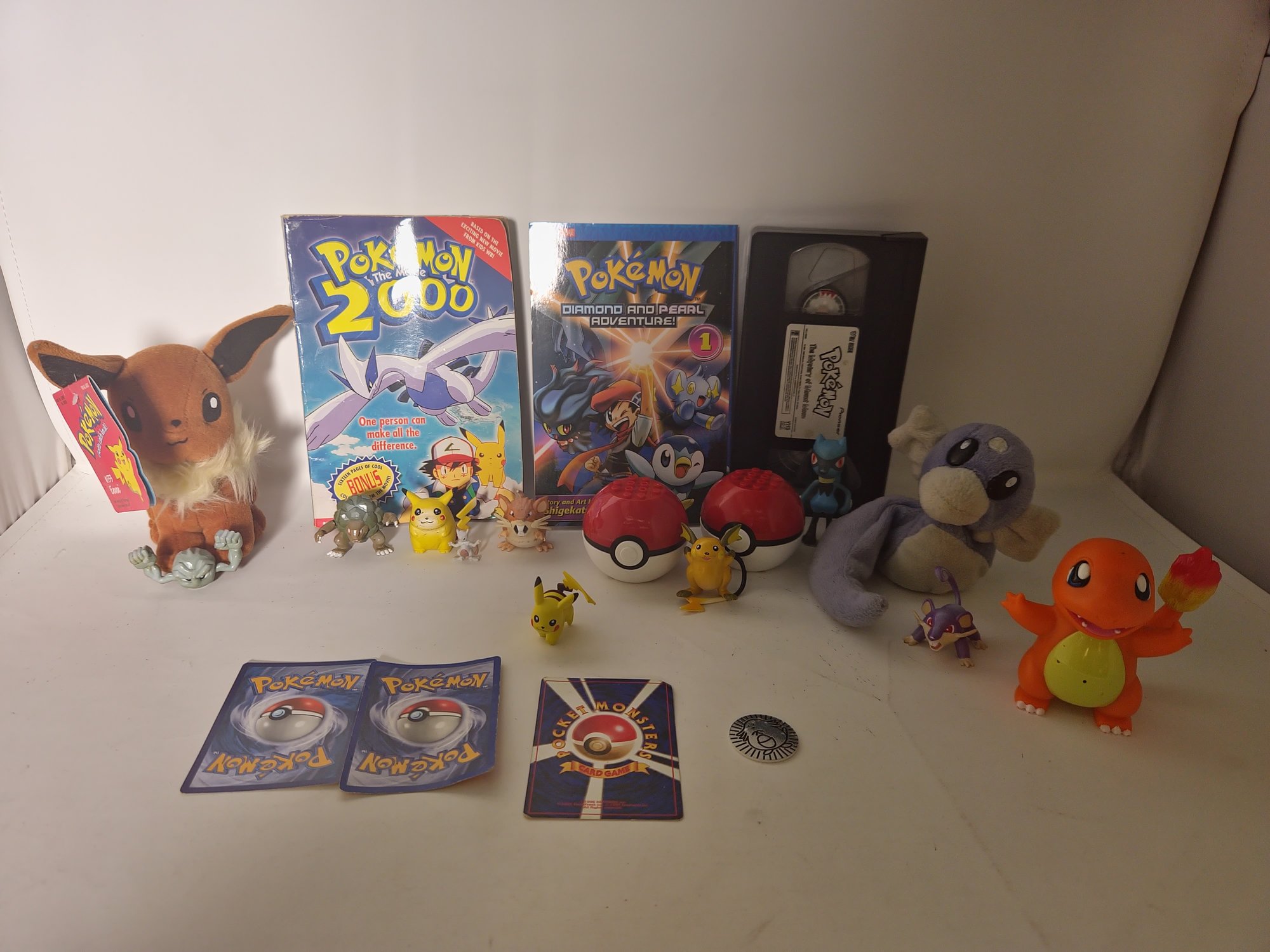 Mixed Lot Of Rare Vintage Collectible Pokemon Merchandise Pikachu Eevee ...