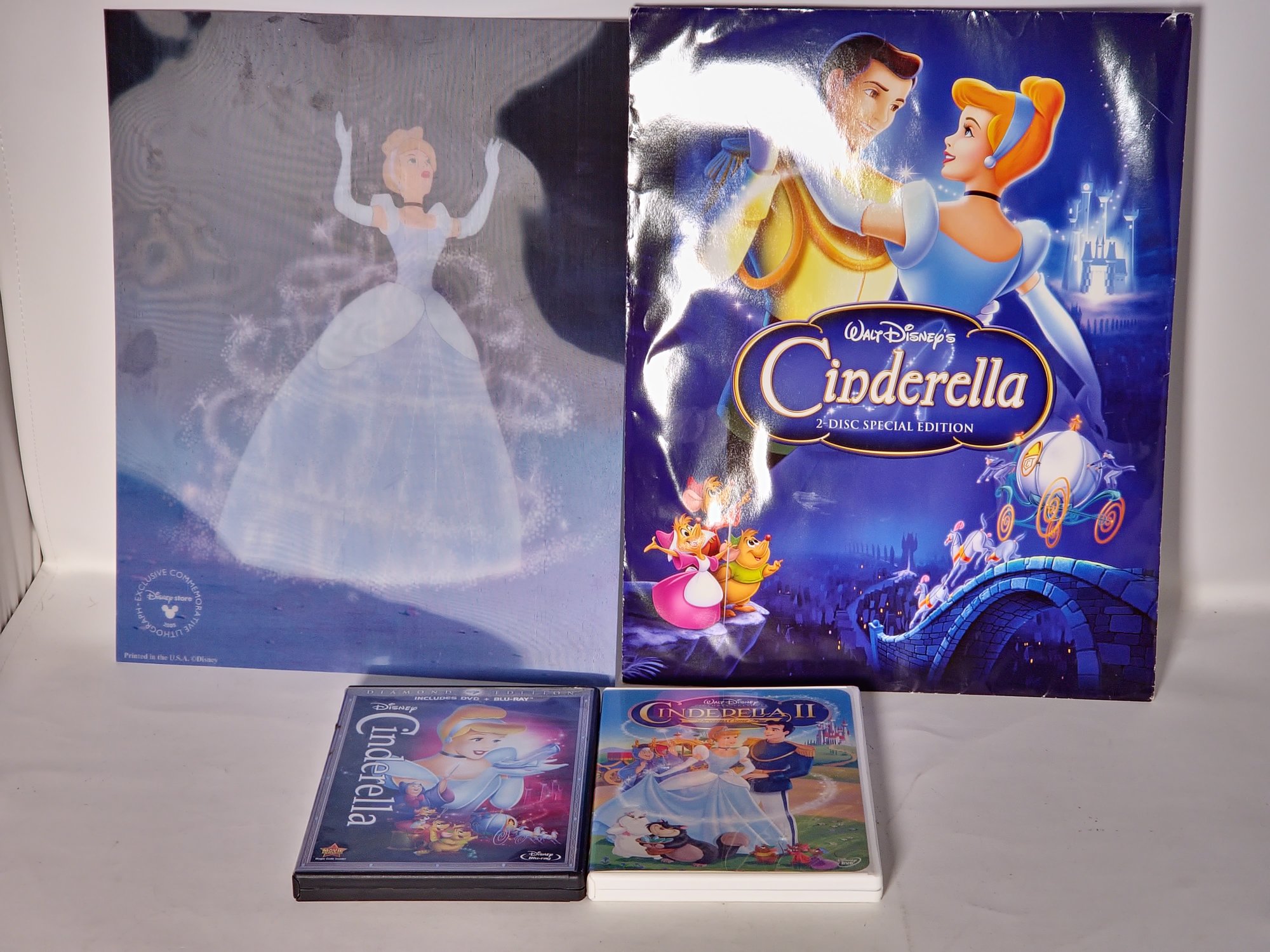 Cinderella 1 And 2 Dvd Bluray And Exclusive Commemorative Lithograph ...