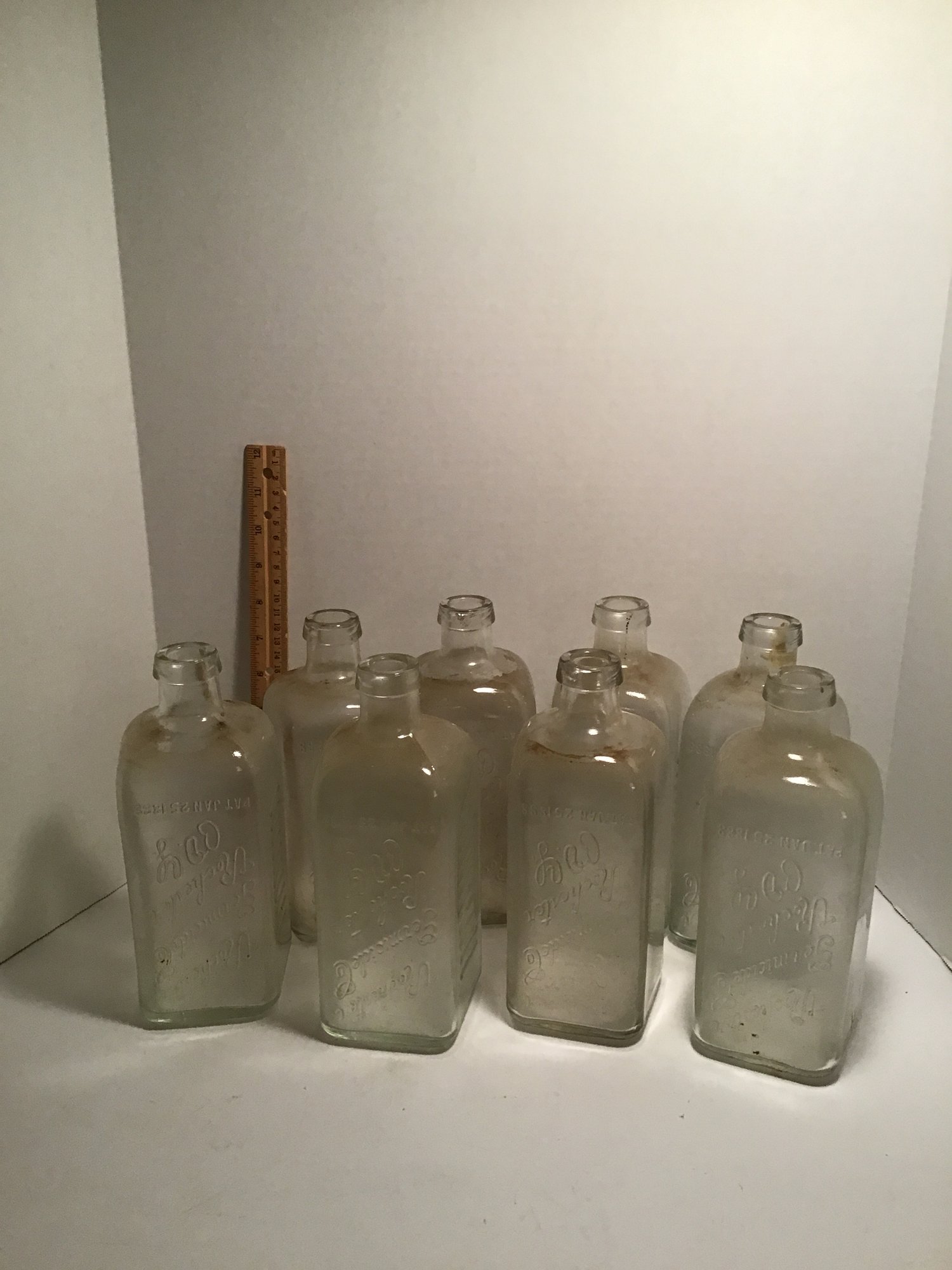 8 Antique Glass Bottles Rochester Germicidal Co., Embalming? #1481 ...