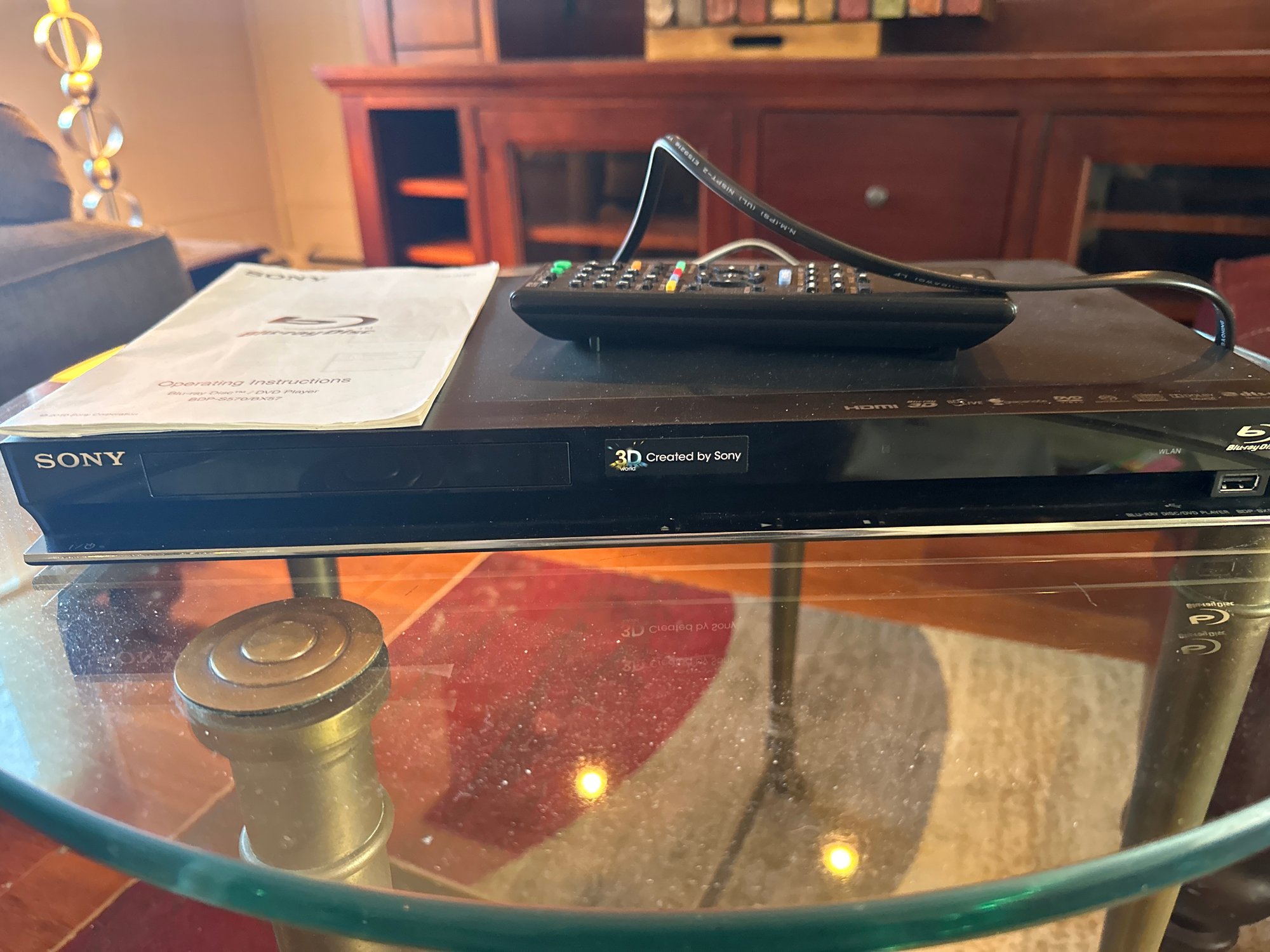 Sony BDP-S570 3D Blu-ray Disc Player With Original Remote And Manual ...