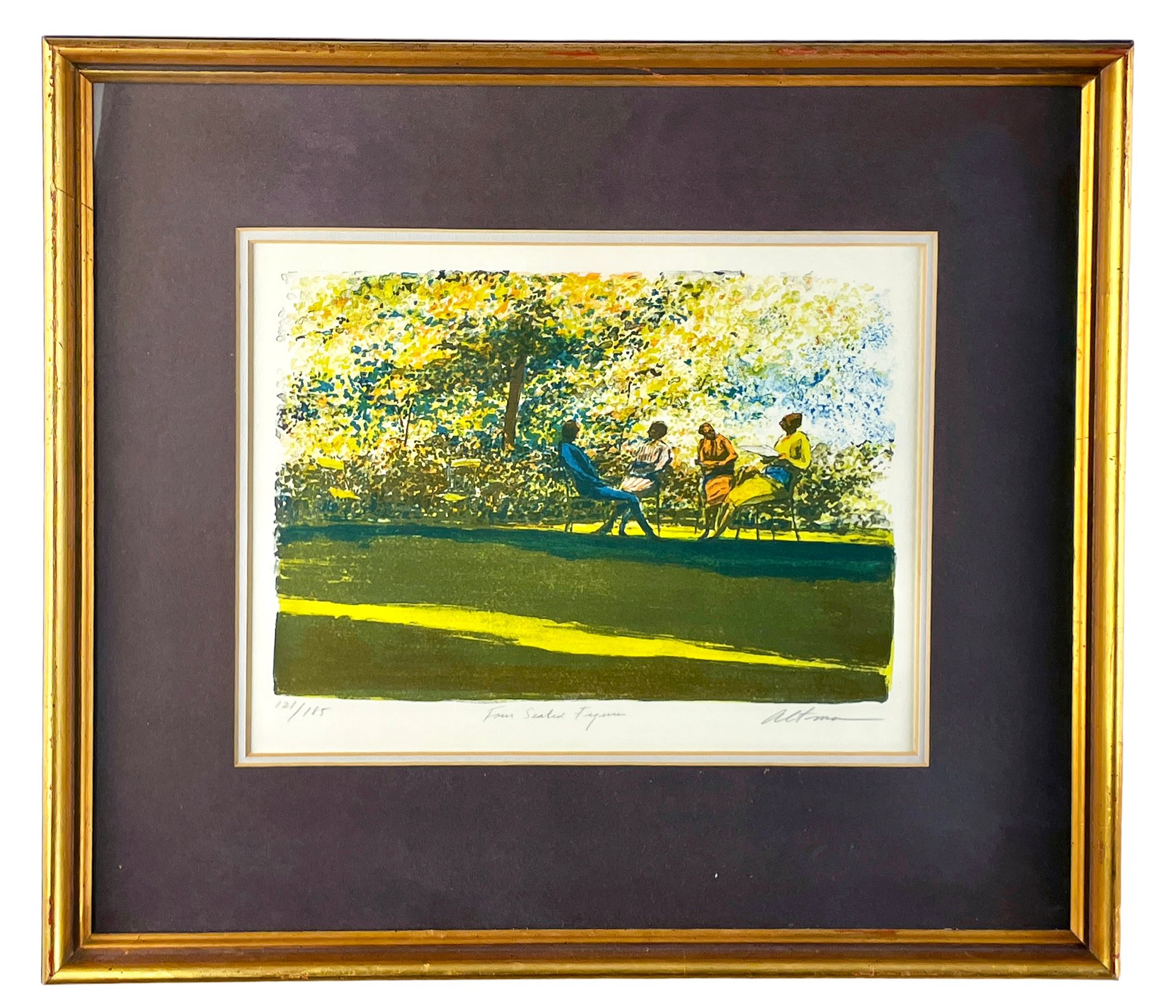 Signed & Numbered Harold Altman (1925-2017) "Four Seated Figures ...