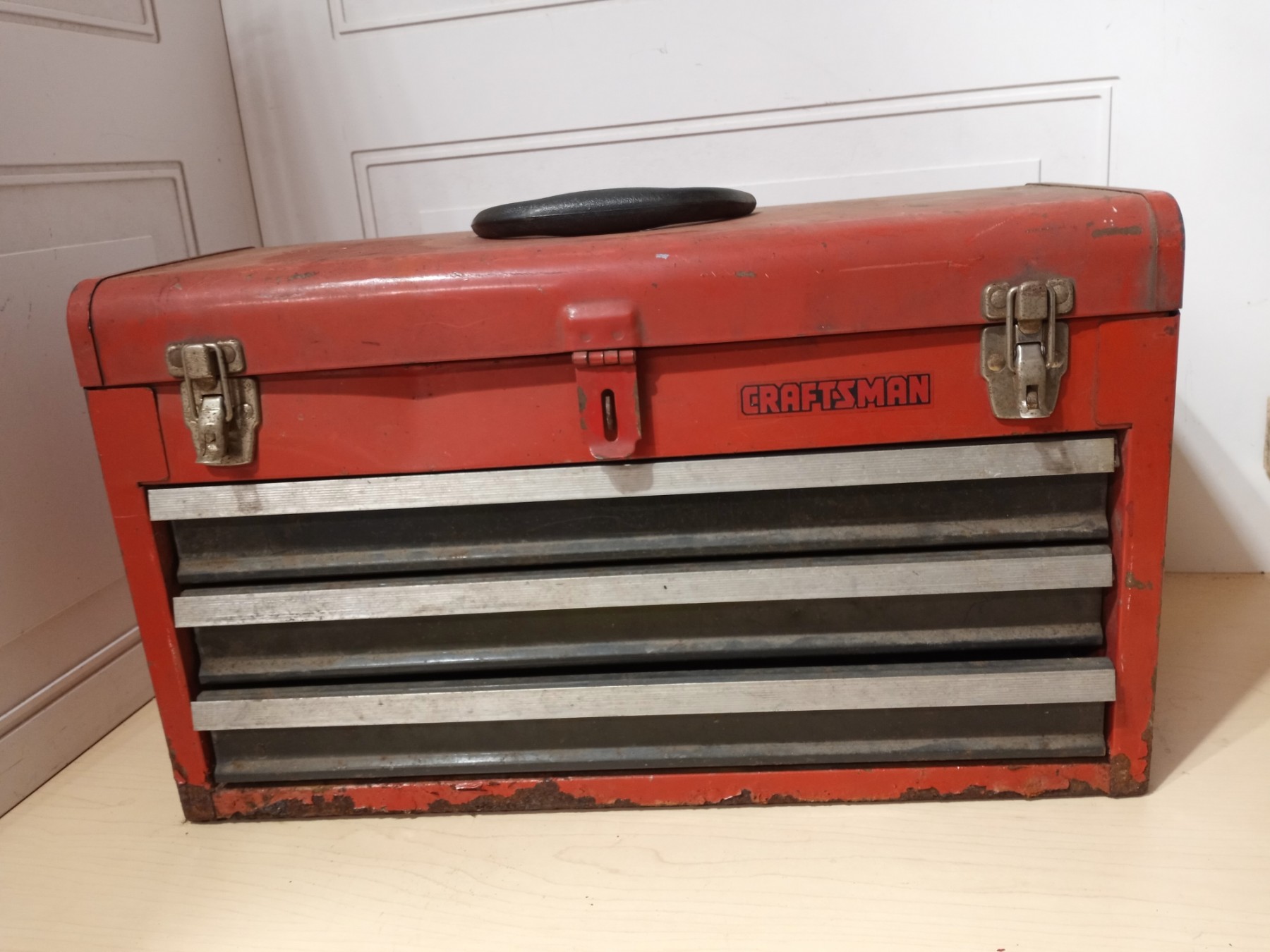 Craftsman Brand Tool Caddy With An Assortment Of Items Included #3829 ...