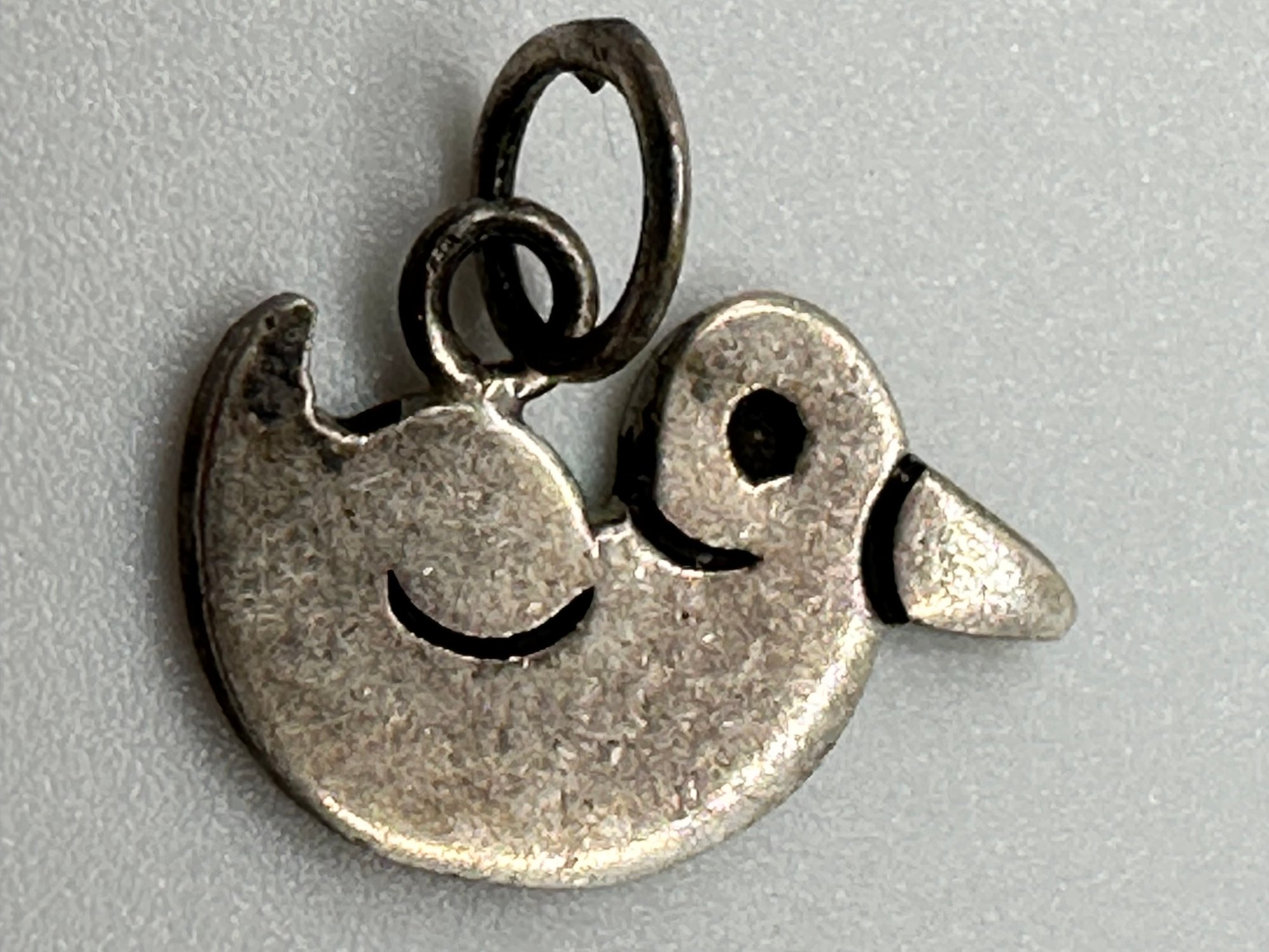 Sterling Silver Duck Pendant, Engraved Mexico,and Unknown Markings 0.67 ...